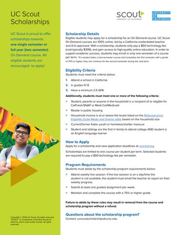 Student Guide: How to Report UC Scout Courses by UC Scout - Issuu