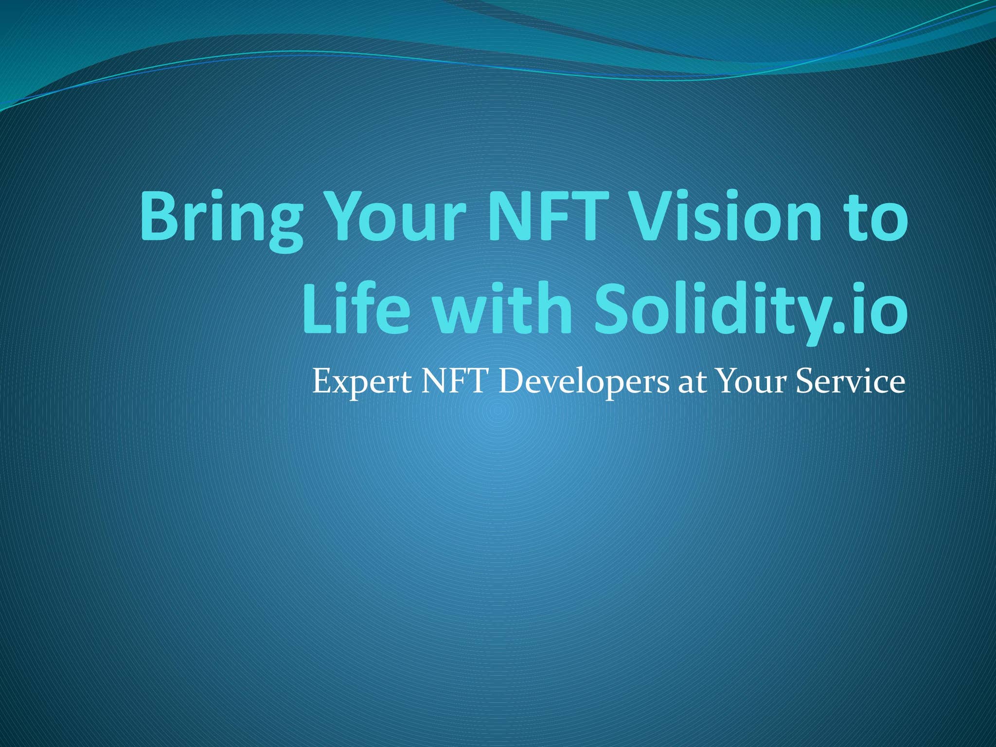 Bring Your NFT Vision to Life with Solidity.io by Bella kites - Issuu