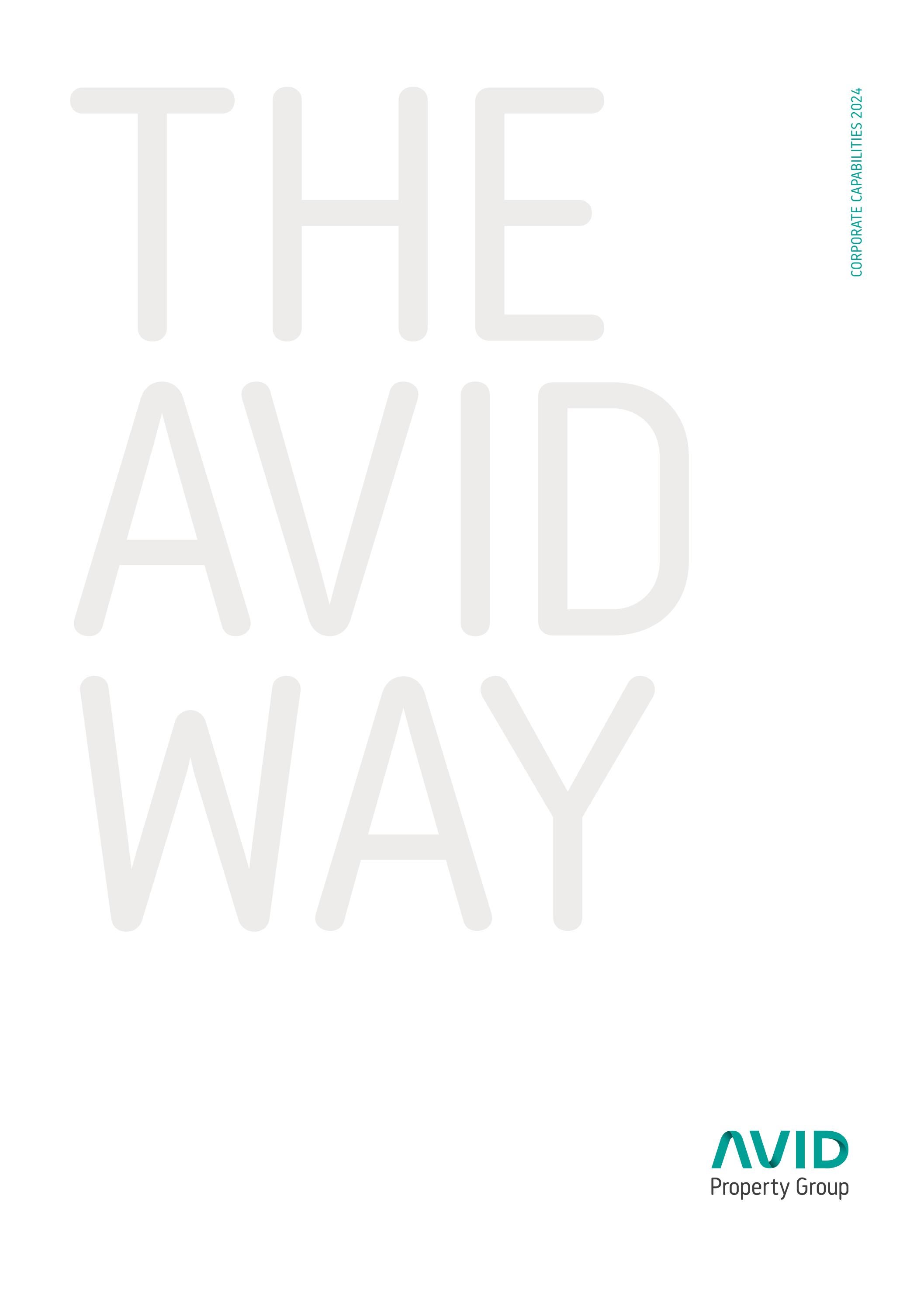 AVID Capability Brochure by AVID Property Group - Issuu