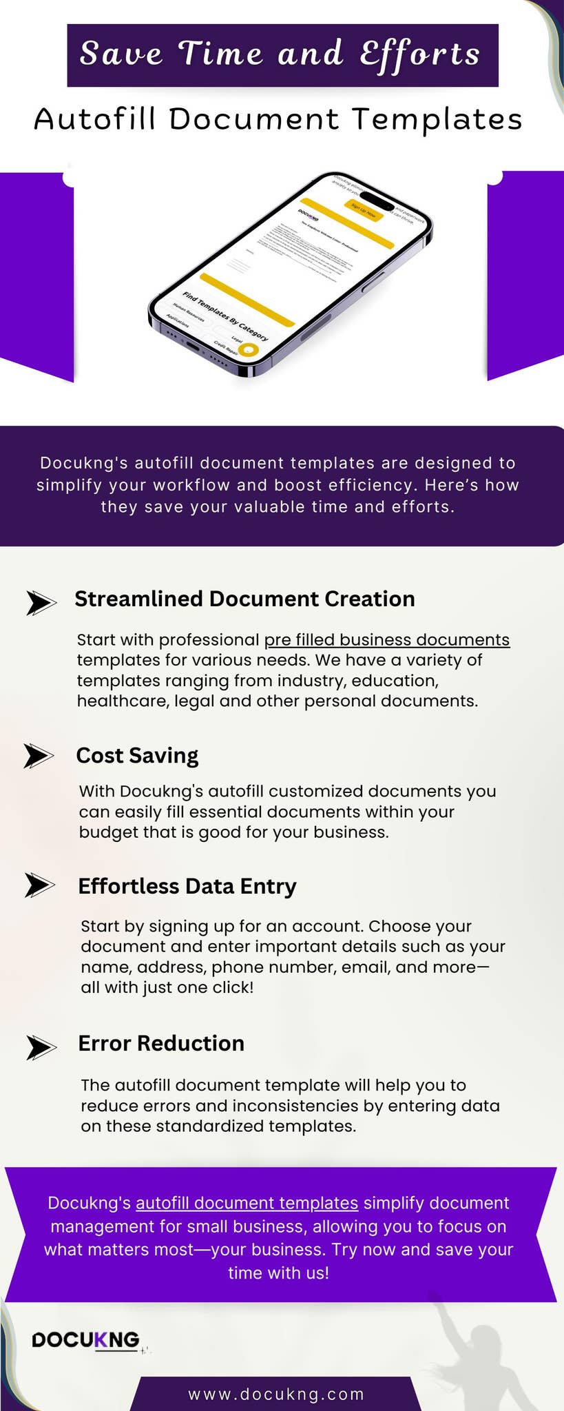 Autofill Document Templates with Docukng's to Save Time and Efforts by ...