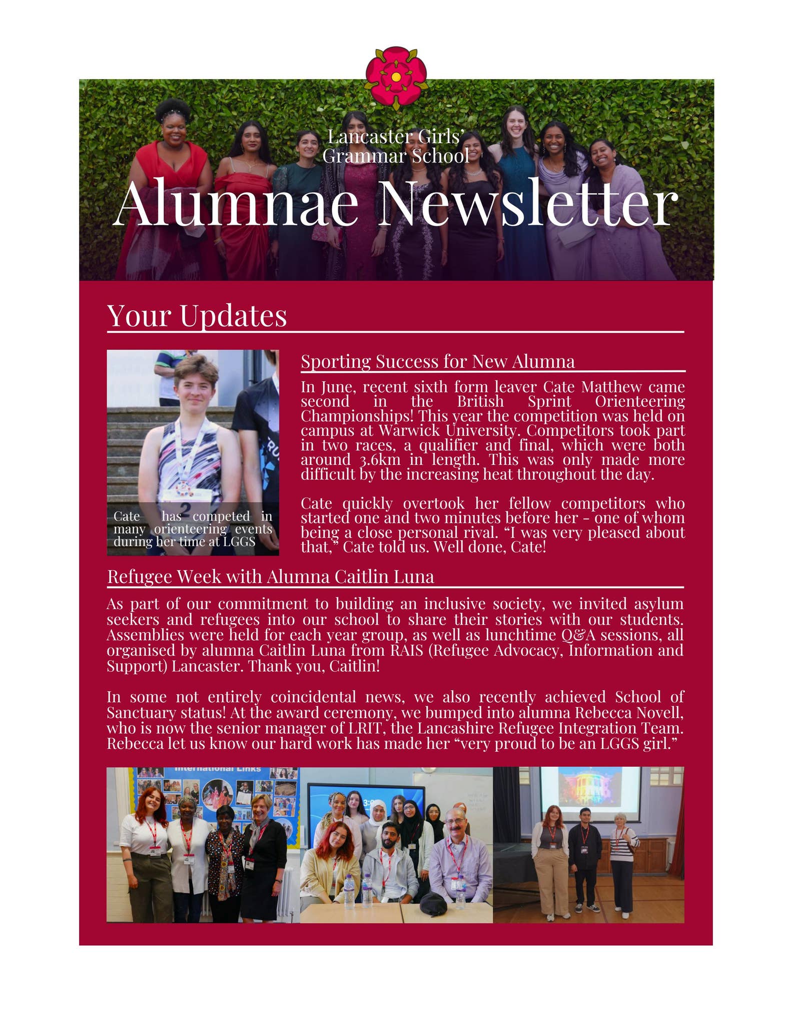 Alumnae Newsletter July 2024 by Lancaster Girls' Grammar School - Issuu