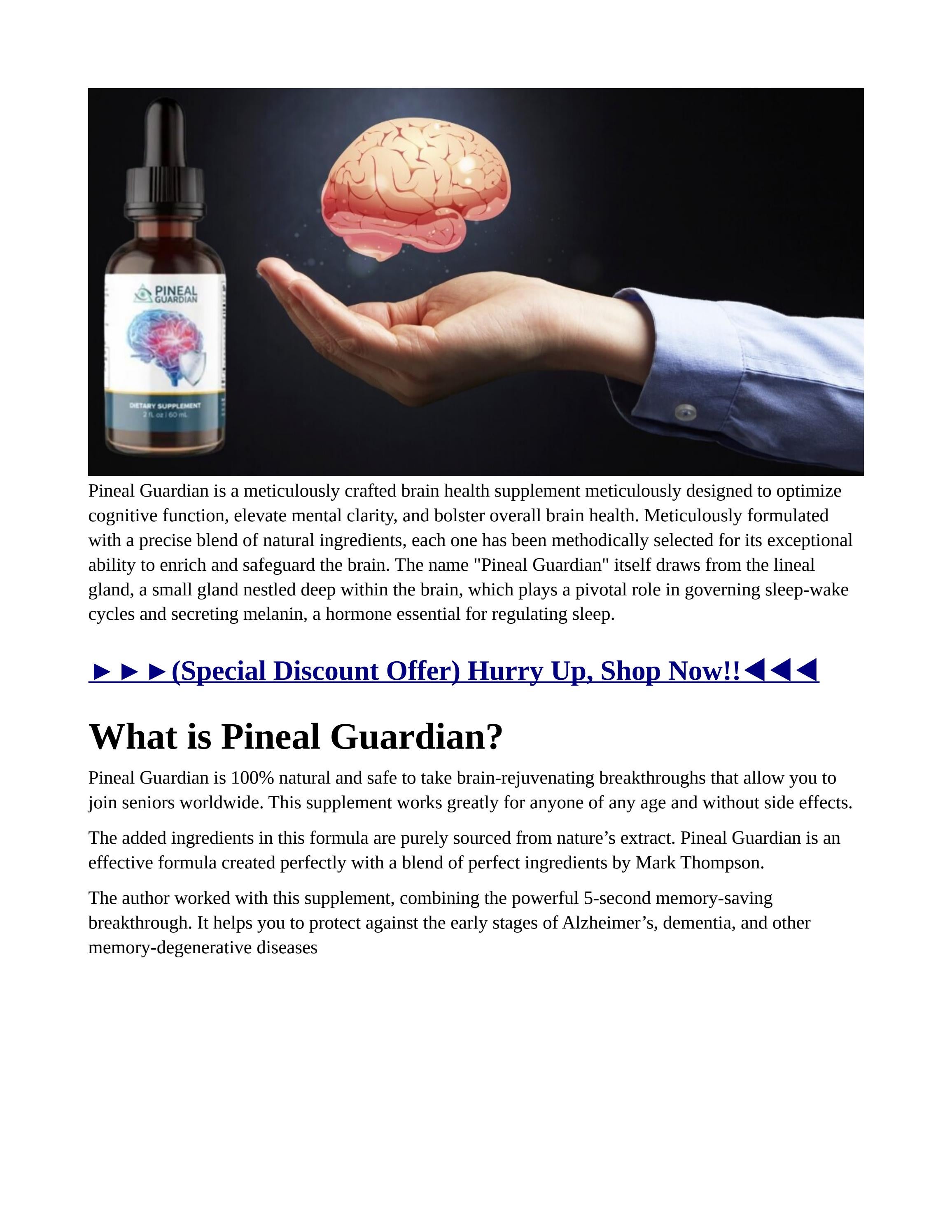 Pineal Guardian Reviews – (Pros and Cons) Is It Scam Or Legit? by ...