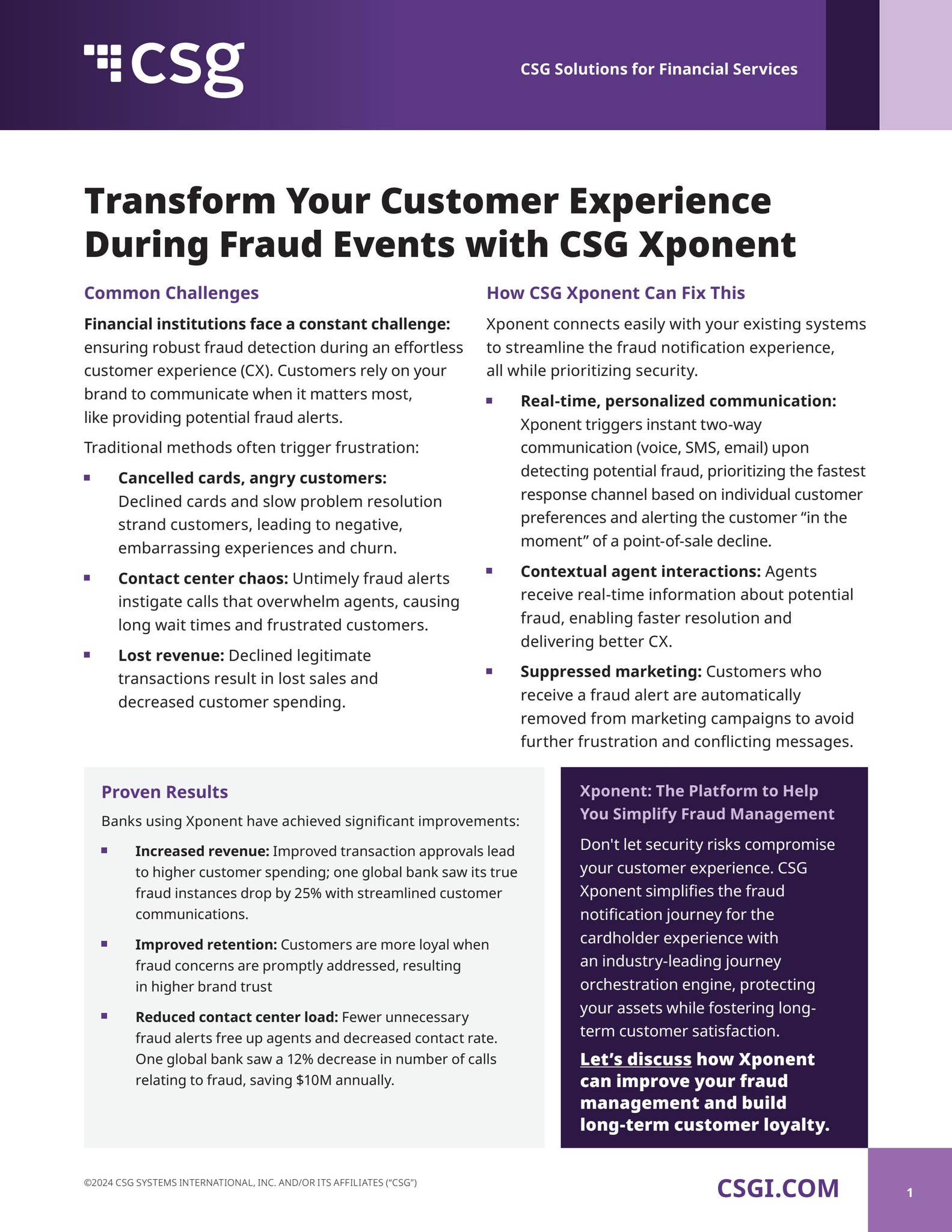 Transform Your Customer Experience During Fraud Events with CSG Xponent. by CSG Systems - Issuu
