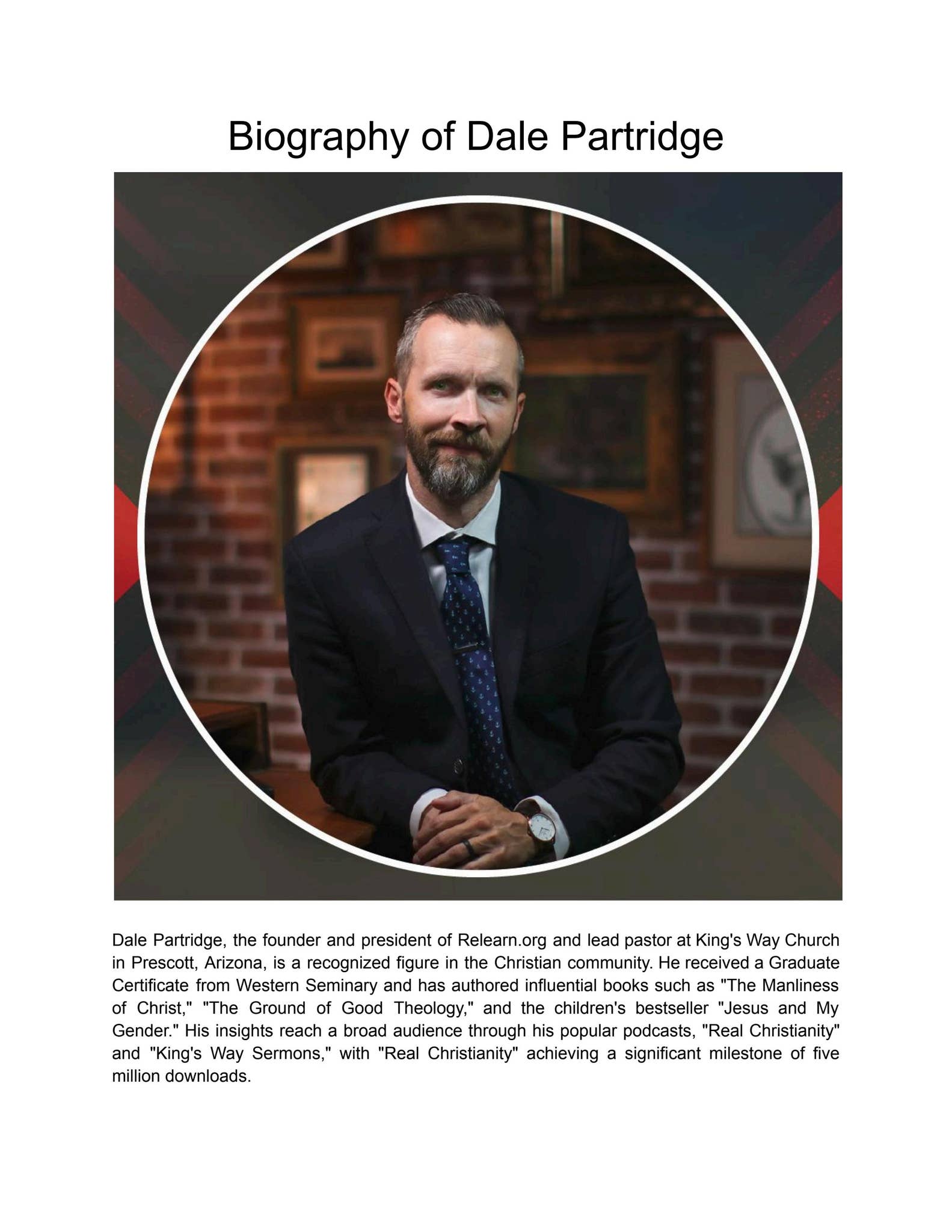Biography of Dale Partridge by Dale Partridge - Issuu