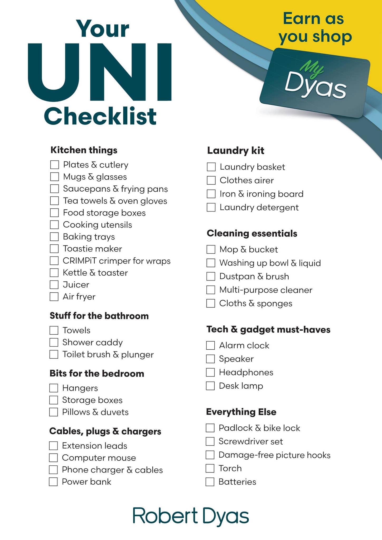 Your Uni Checklist Mobile by robertdyasuk - Issuu