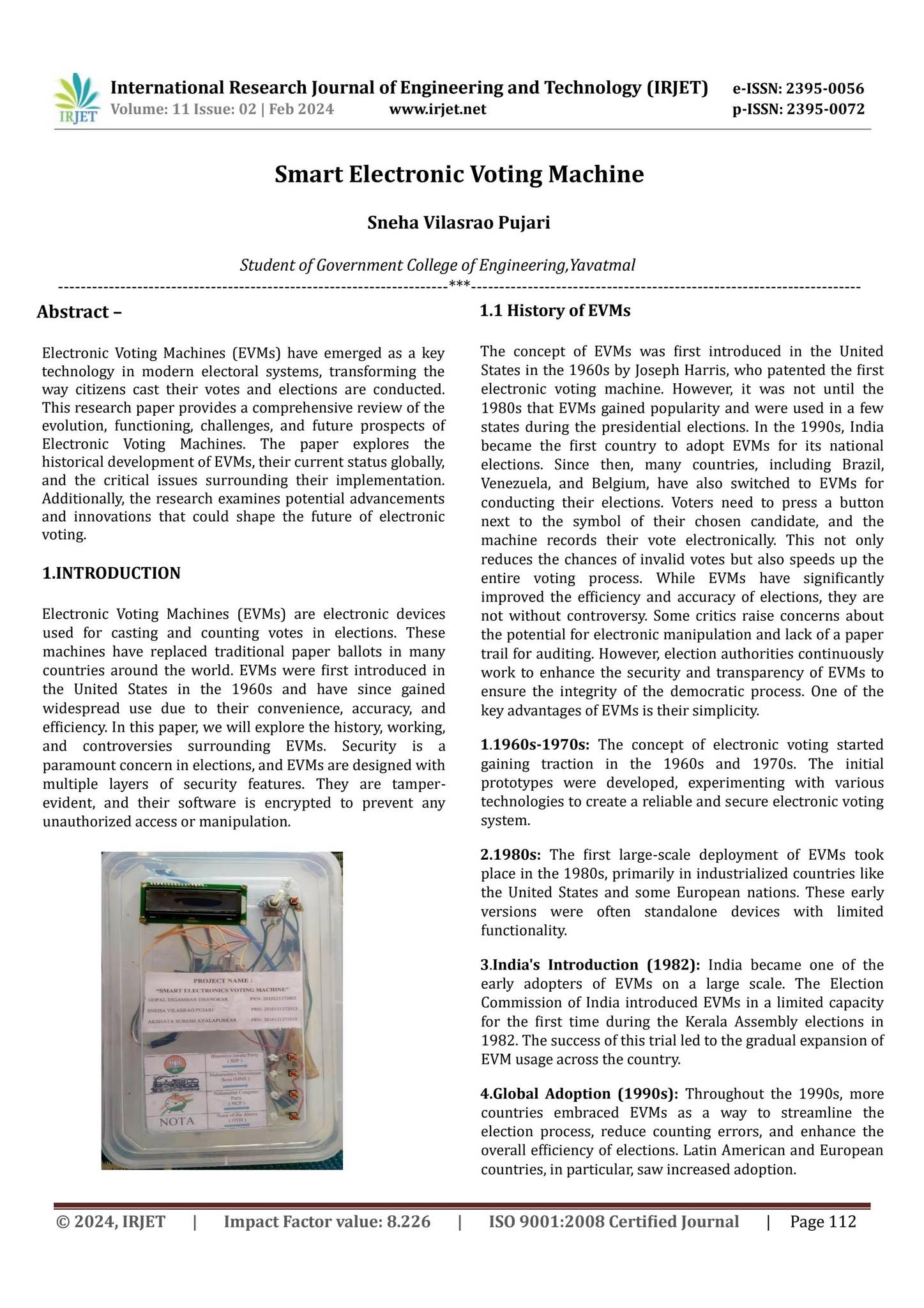 Smart Electronic Voting Machine by IRJET Journal - Issuu
