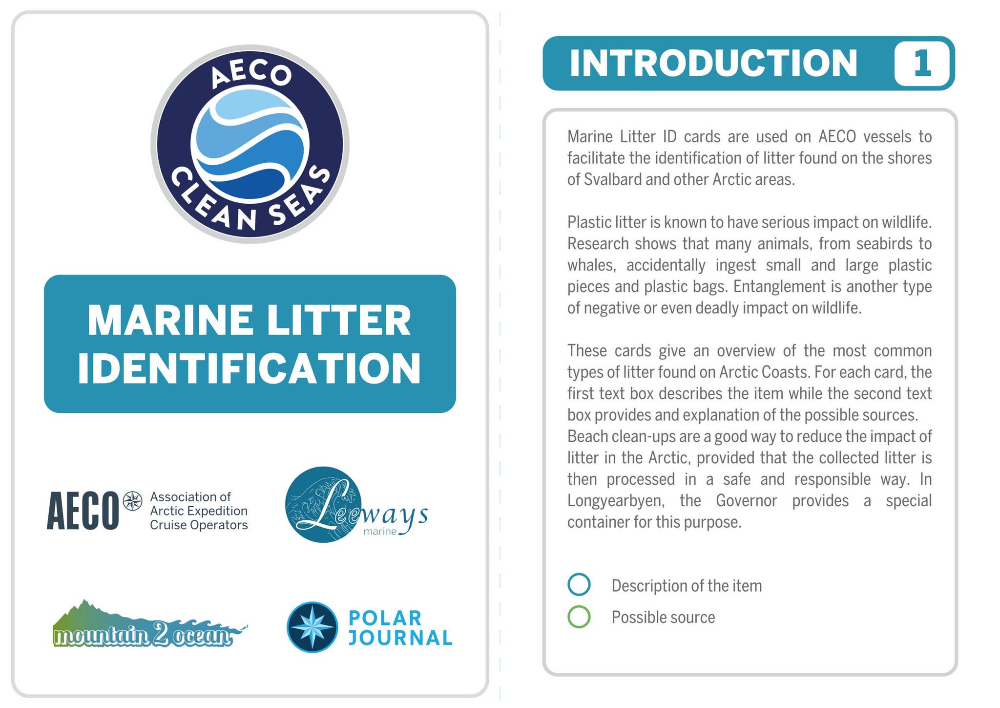 Marine Litter Toolkit Cards by AecoPublishing2023 - Issuu
