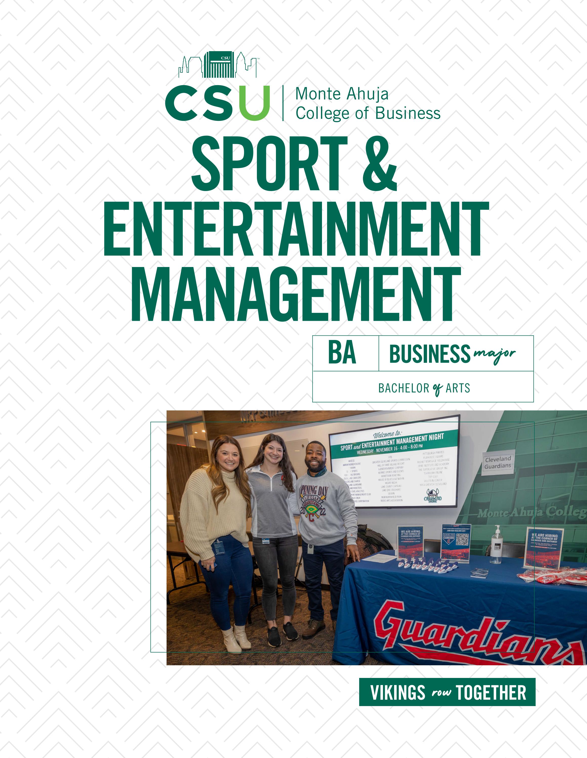 SPORT & ENTERTAINMENT MANAGEMENT Major by Cleveland State University ...