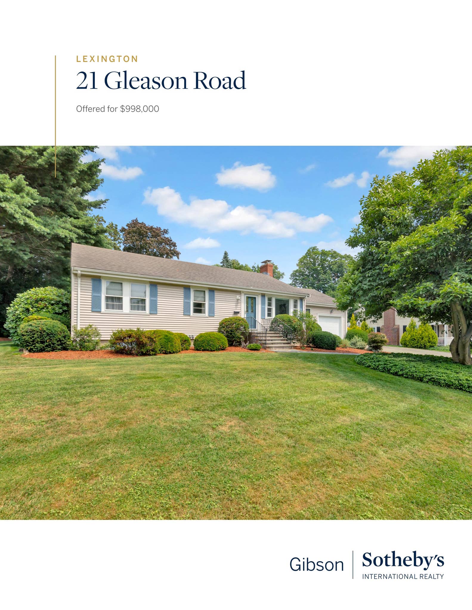 21 Gleason Road, Lexington by Gibson Sotheby's International Realty - Issuu