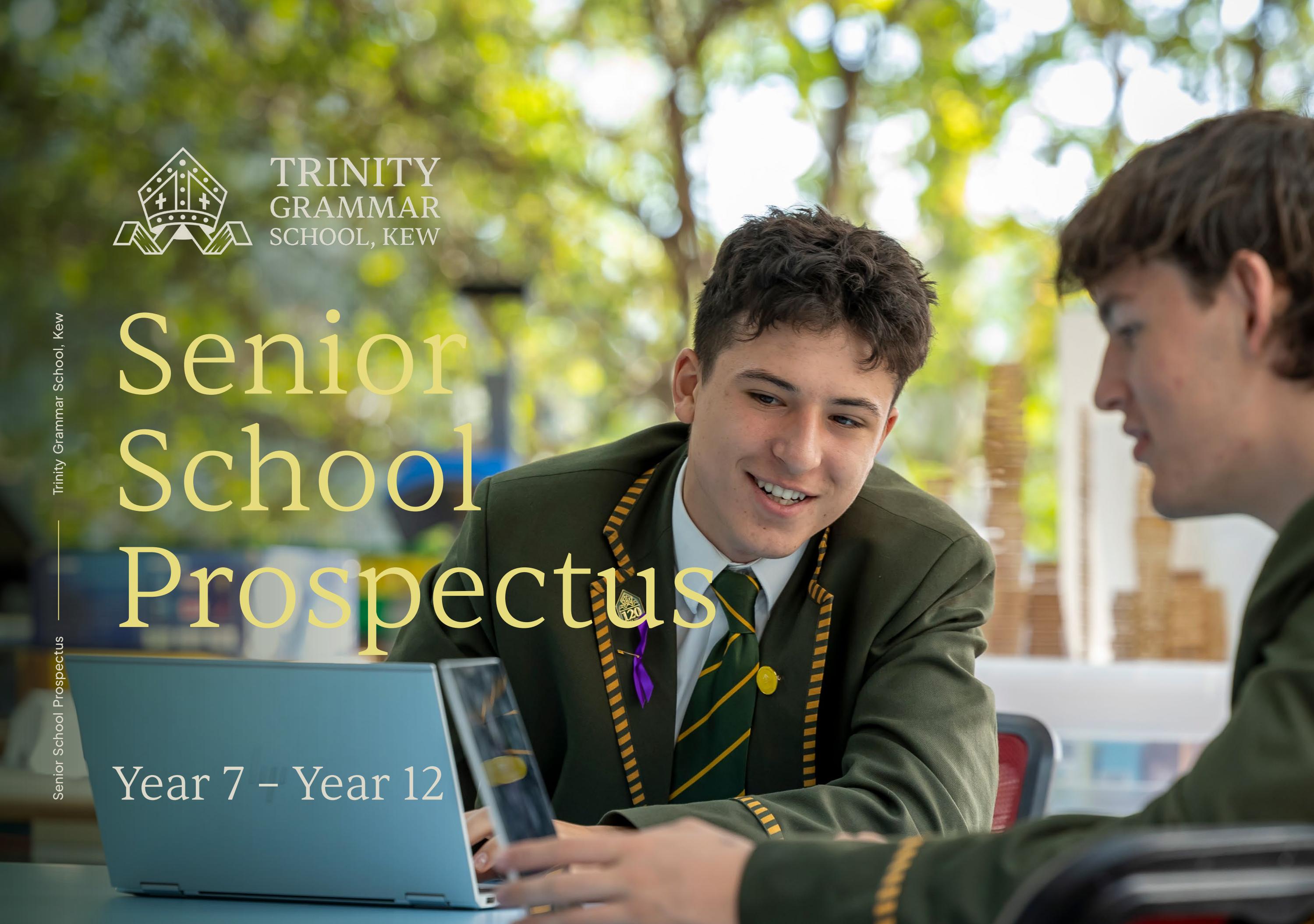 Senior School Prospectus -Trinity Grammar School, Kew by Trinity Grammar School, Kew - Issuu