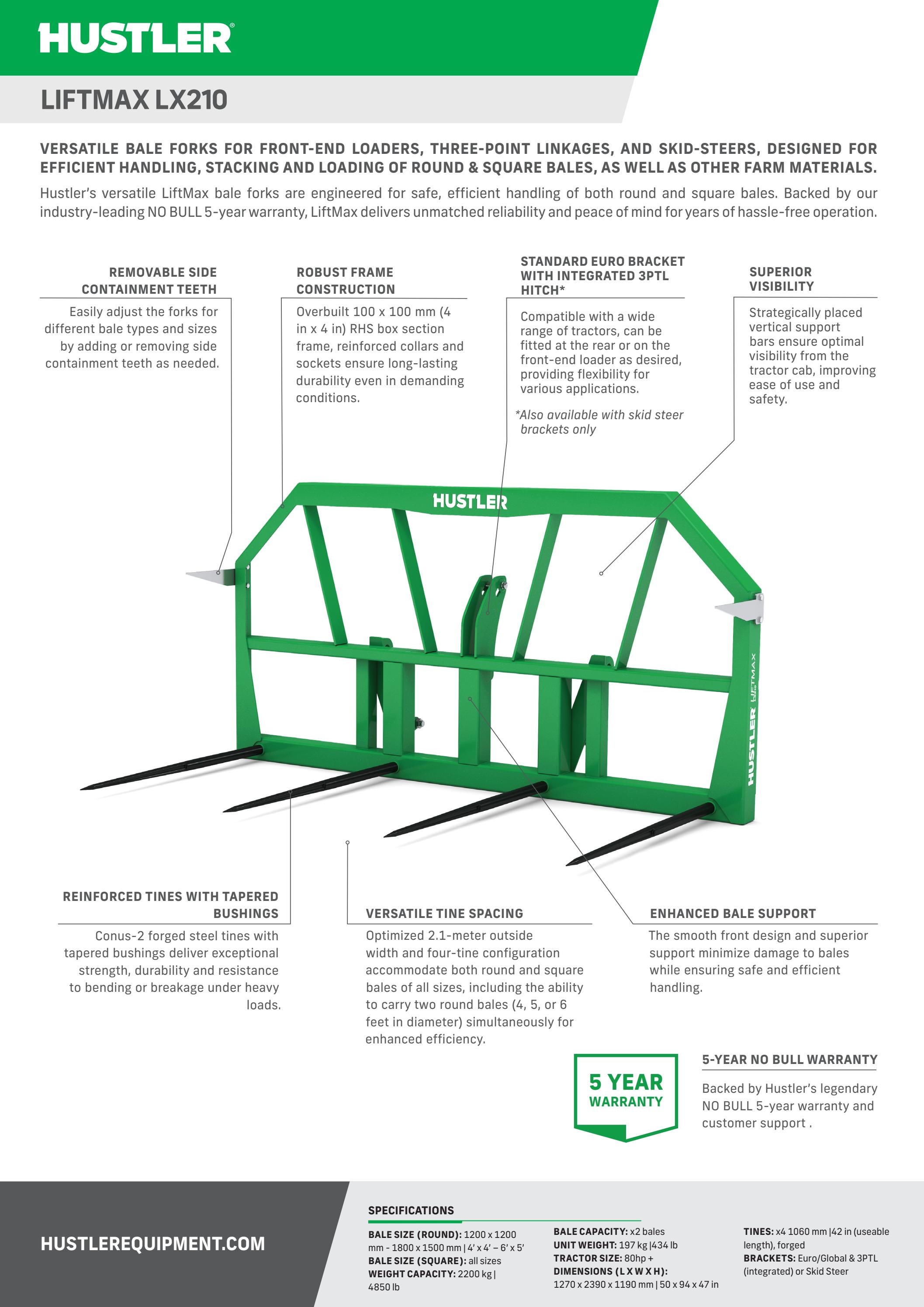 LiftMax LX210 Flyer by Hustler Equipment - Issuu