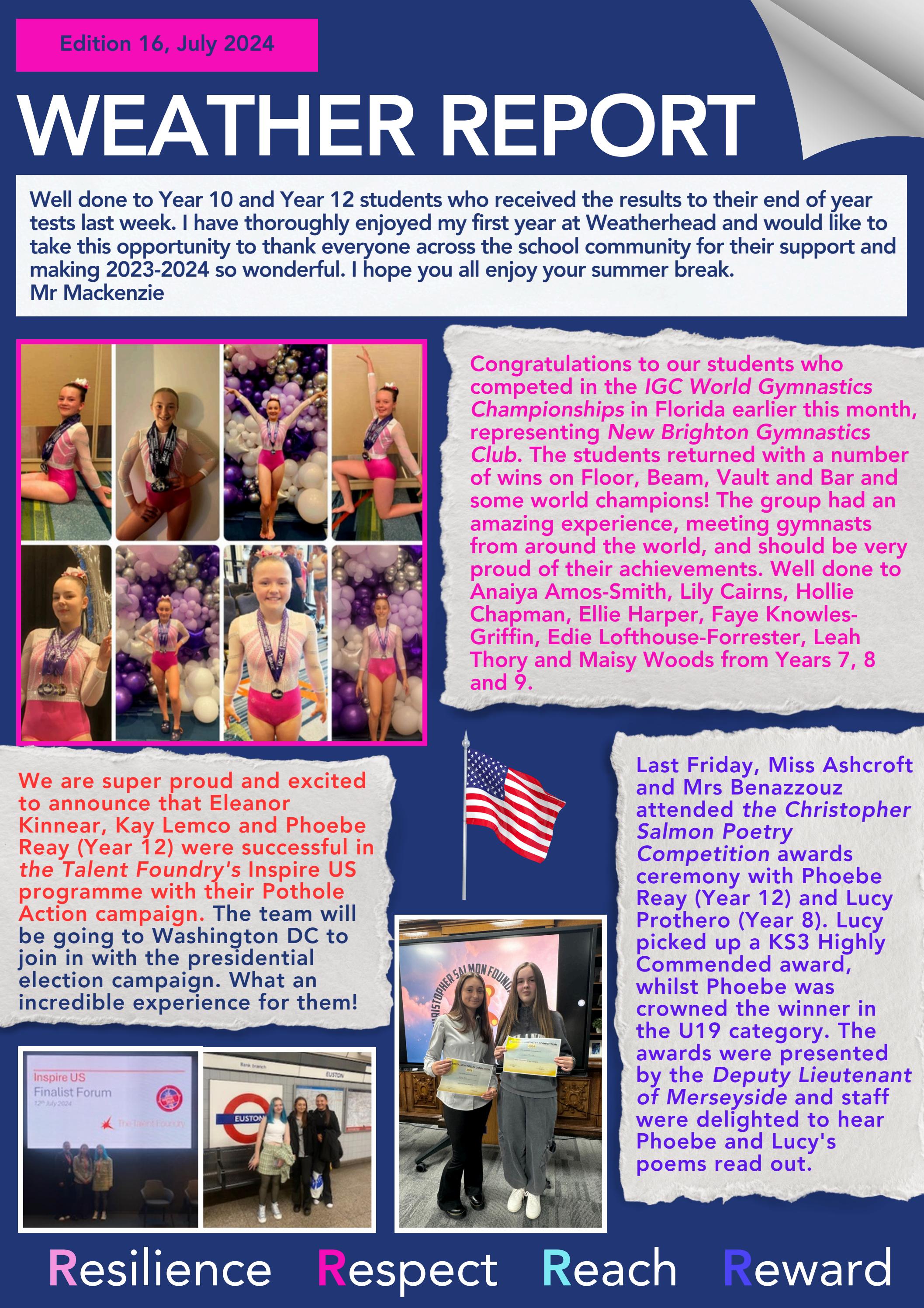 Weather Report by Weatherhead High School - Issuu