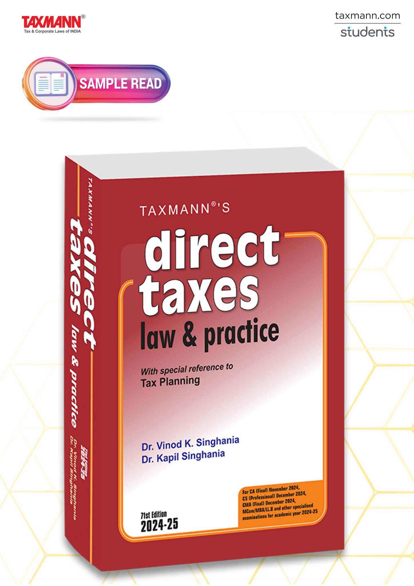Taxmann's Direct Taxes Law & Practice with Special Reference to Tax ...