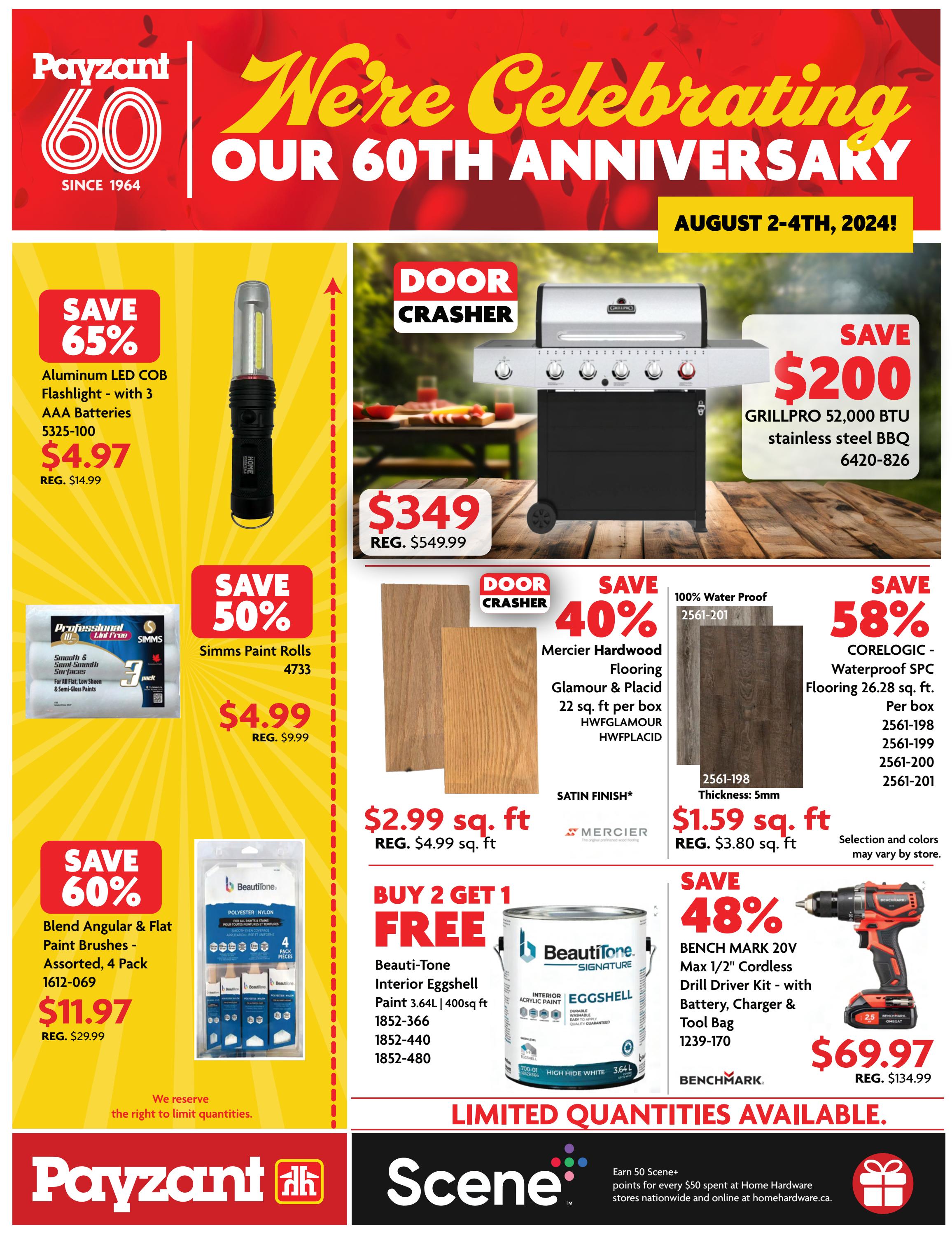 Payzant Home Hardware 60th Anniversary Sale by PayzantHomeHardware - Issuu
