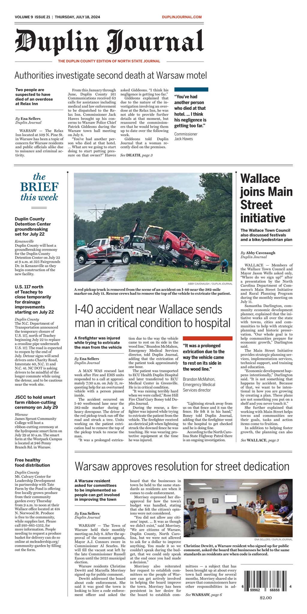 Duplin Journal Vol. 9, Issue 21 by North State Journal - Issuu