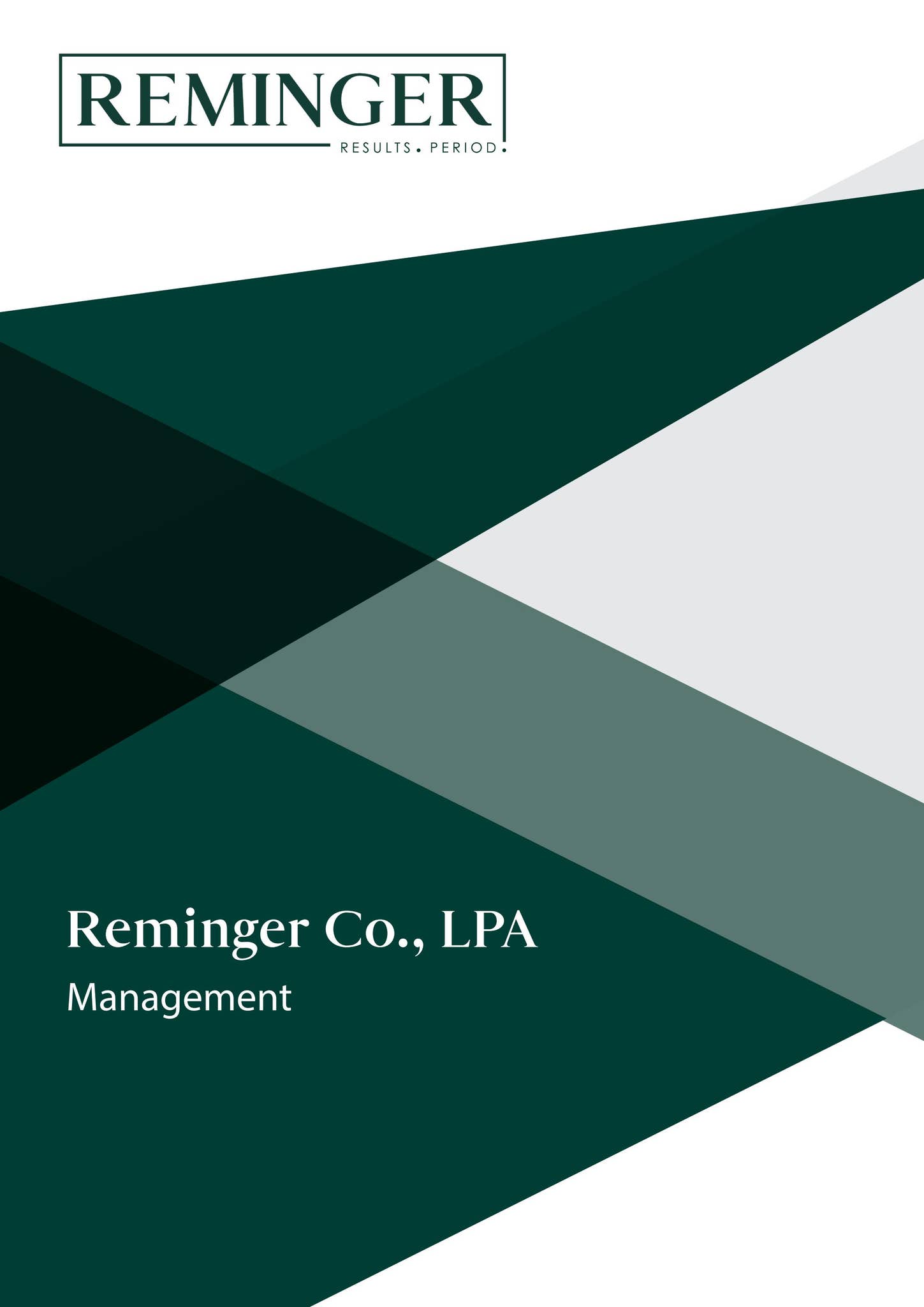 Reminger Leadership by Reminger Co., LPA - Issuu