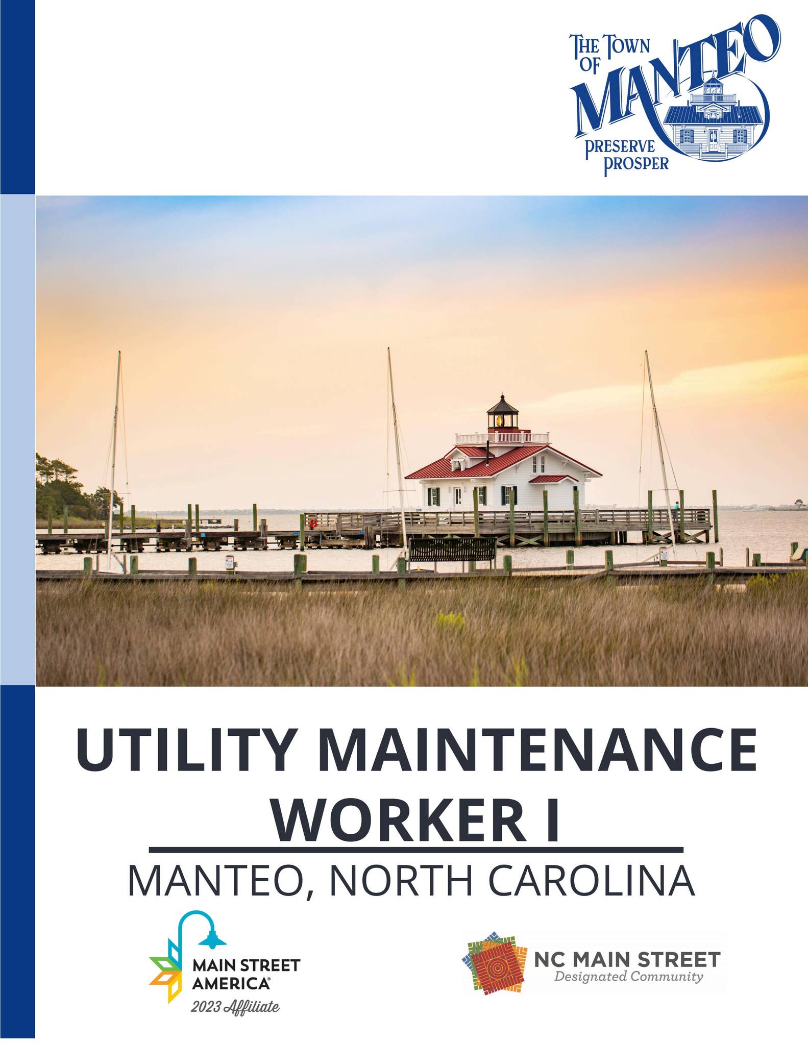 Town of Manteo Utility Maintenance Worker I by manteonc.gov - Issuu