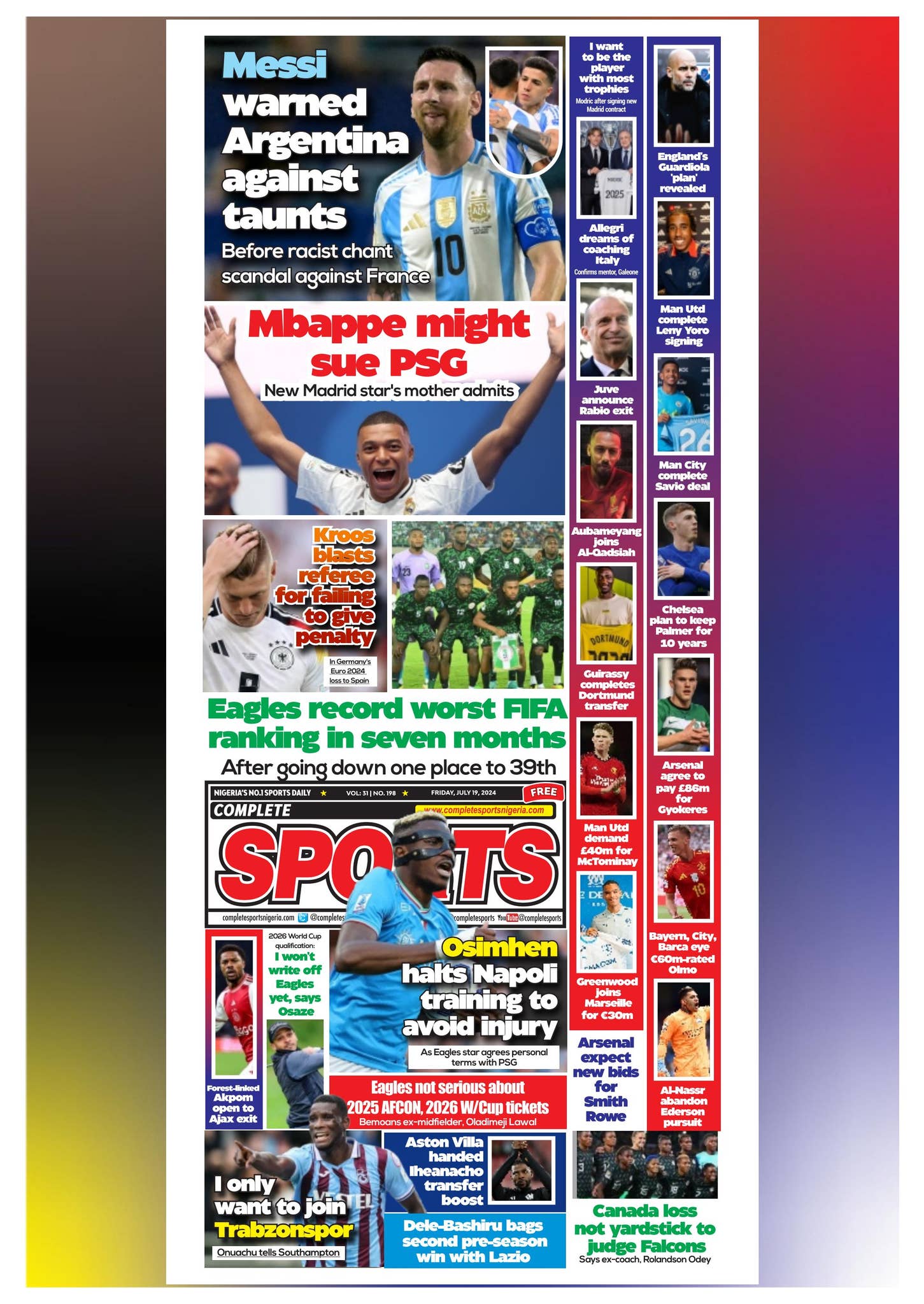 COMPLETE SPORTS - FRIDAY, JULY 19, 2024 by Complete Sports - Issuu