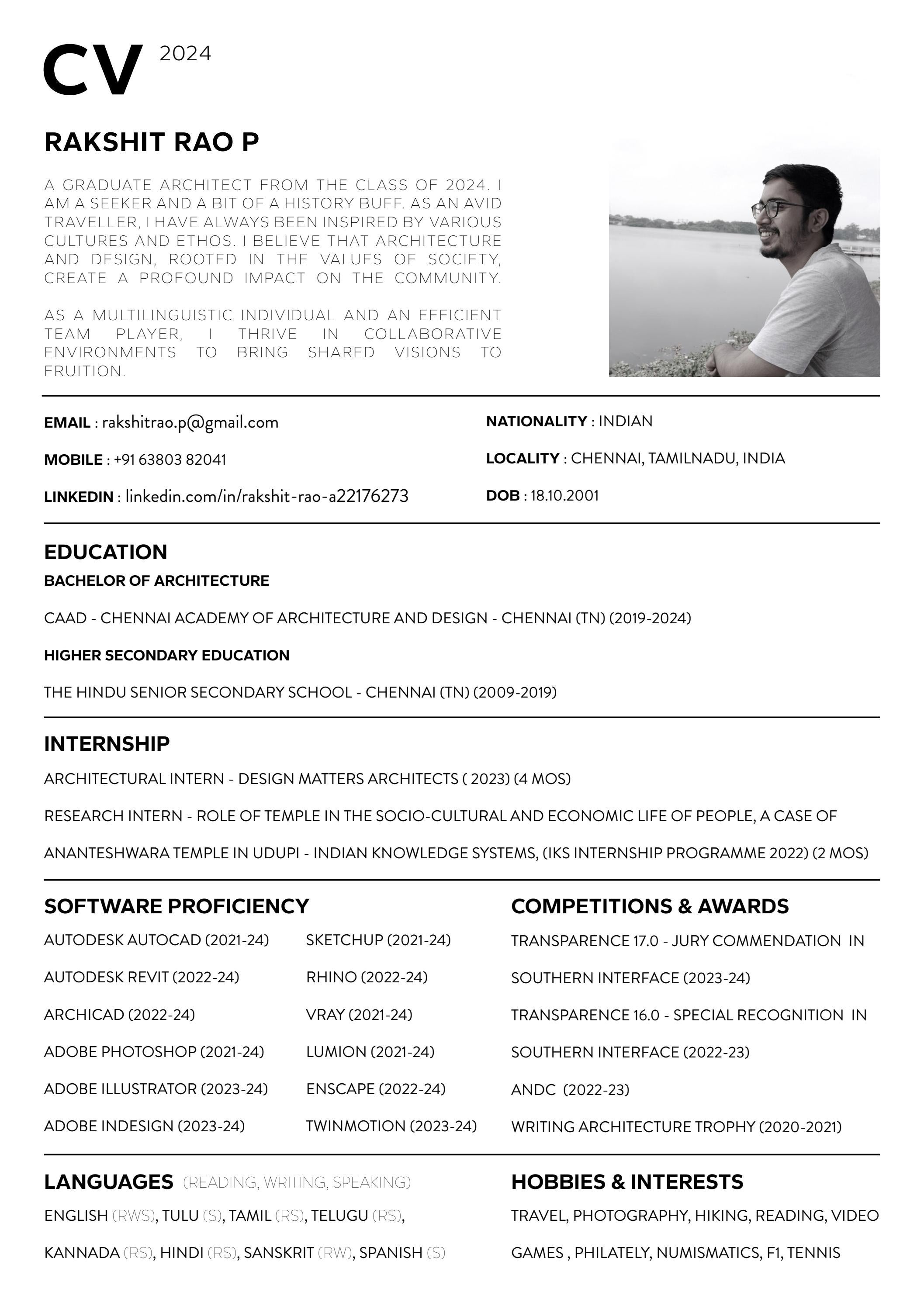 rakshit cv by Rakshit Rao - Issuu