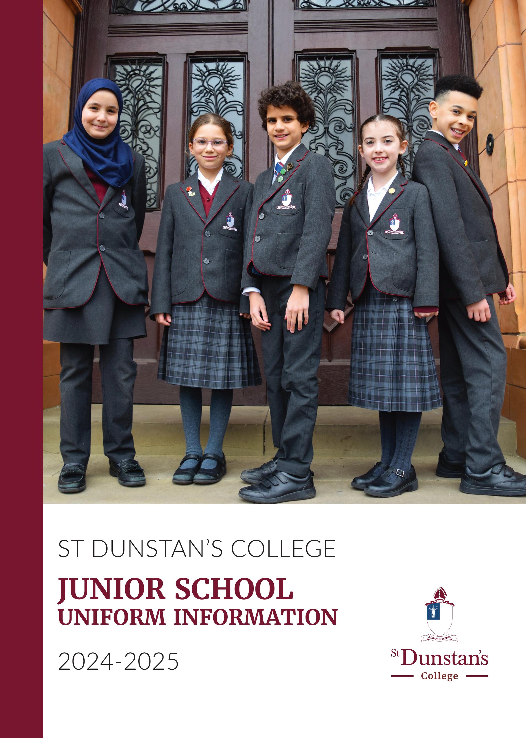 JS Uniform Booklet 24/25 by St Dunstan's College - Issuu