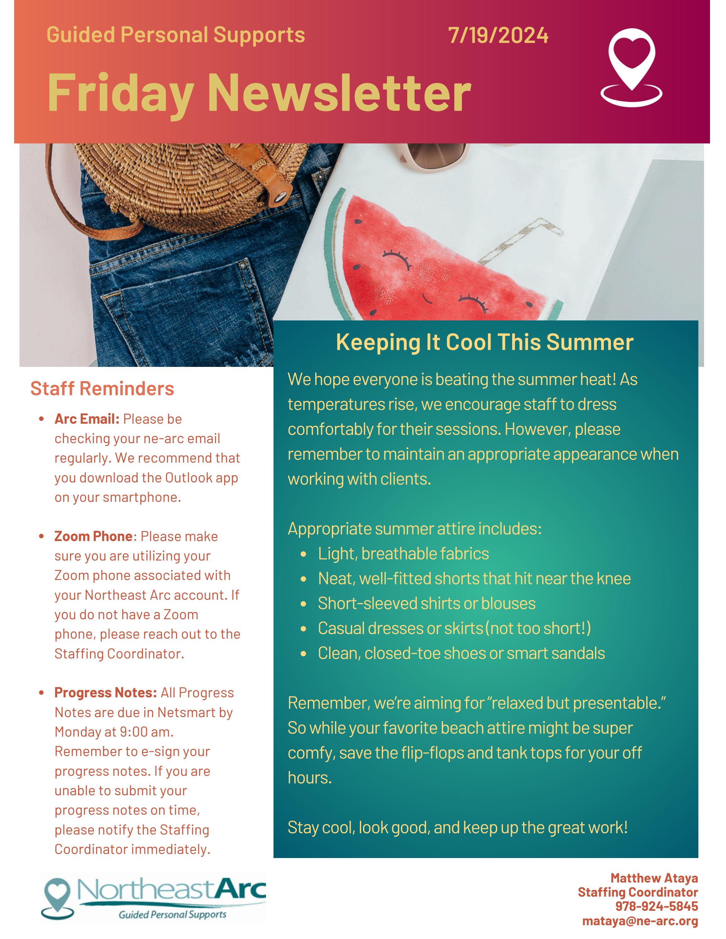 7-19 Friday Newsletter by Northeast Arc - Issuu