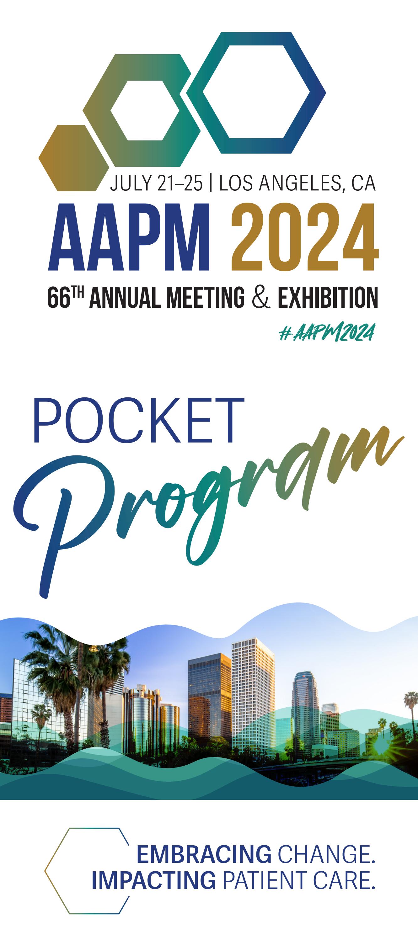 AAPM 2024 Pocket Program by AAPM Docs - Issuu