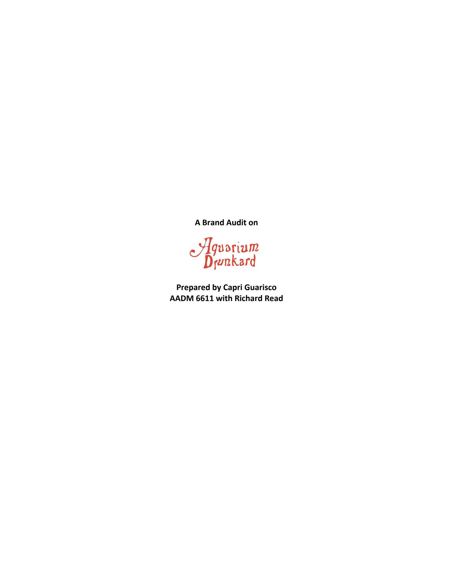 Brand Audit by Capri Guarico by Capri Guarisco - Issuu