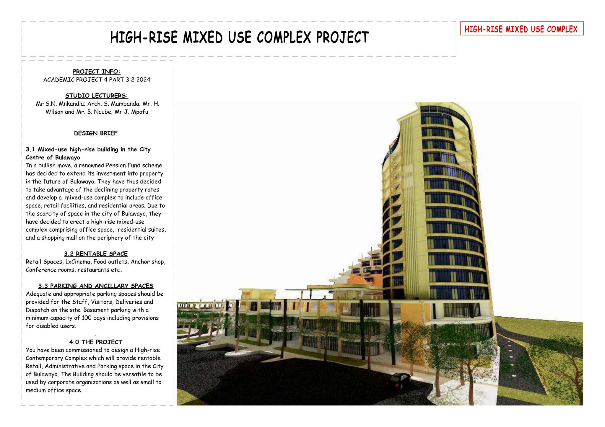 HIGH-RISE MIXED USE COMPLEX by Wagner Bvekerwa - Issuu