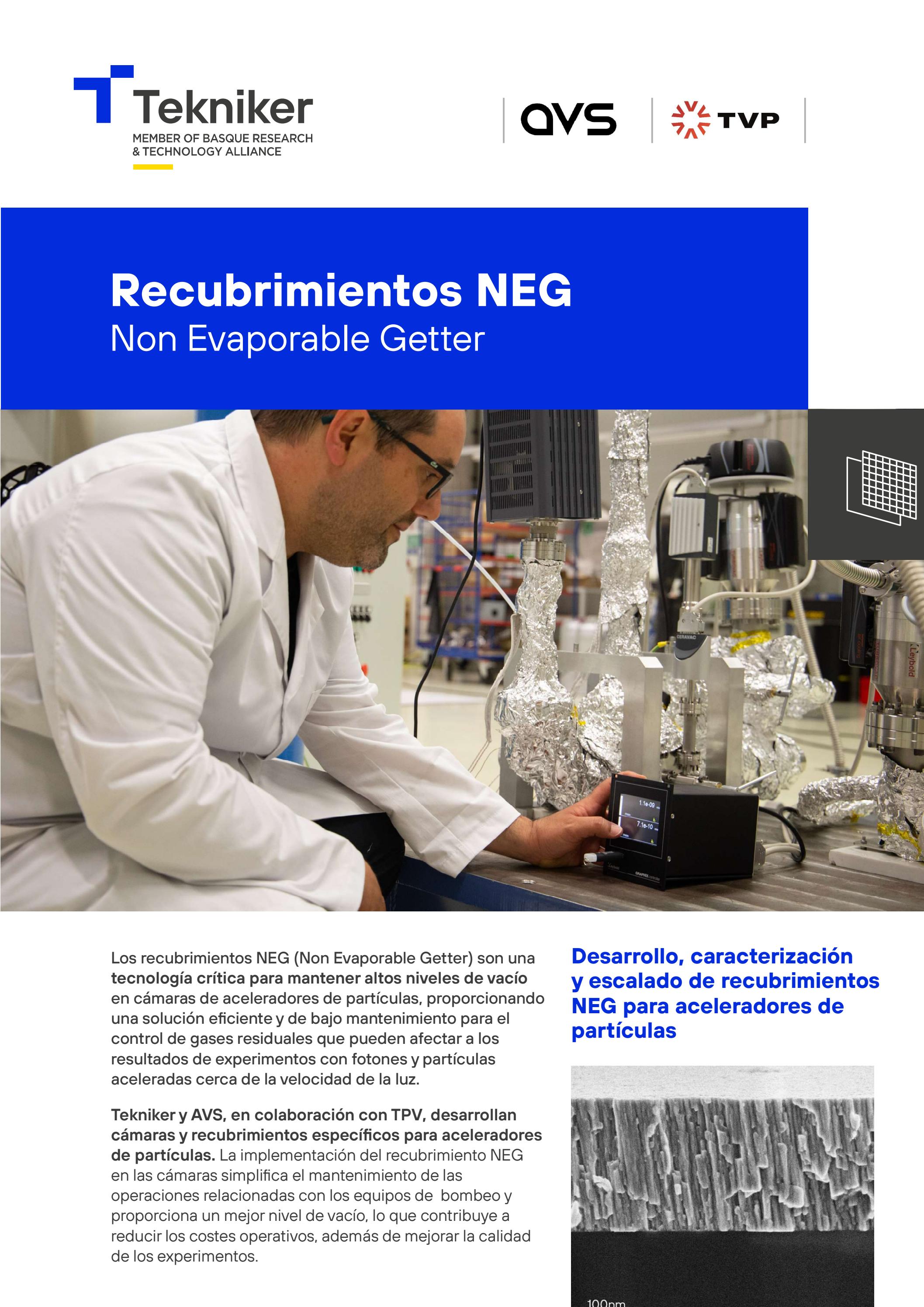 Recubrimientos NEG (Non Evaporable Getter) by Tekniker - Issuu