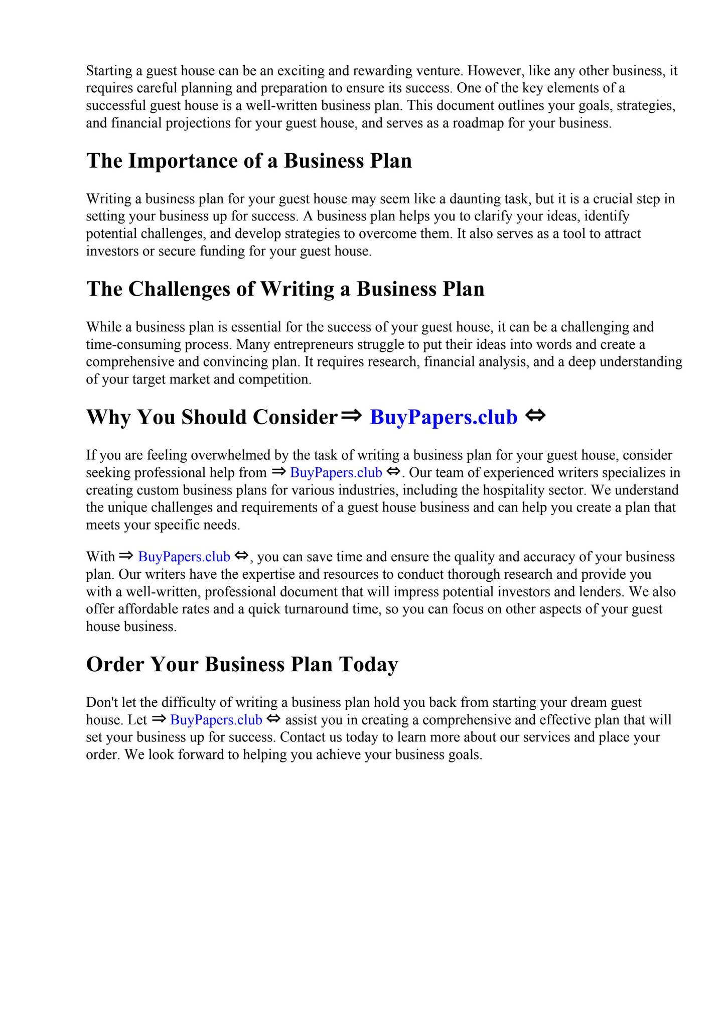 Business Plan For Guest House Pdf by Angela - Issuu