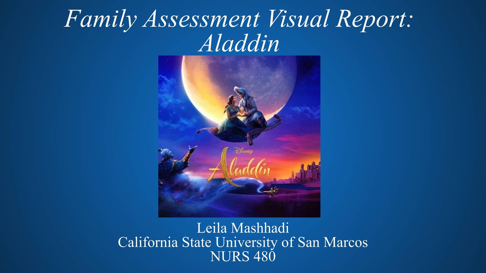 Family Assessment Visual Report: Aladdin, Leila Mashhadi by leilamashhadi - Issuu