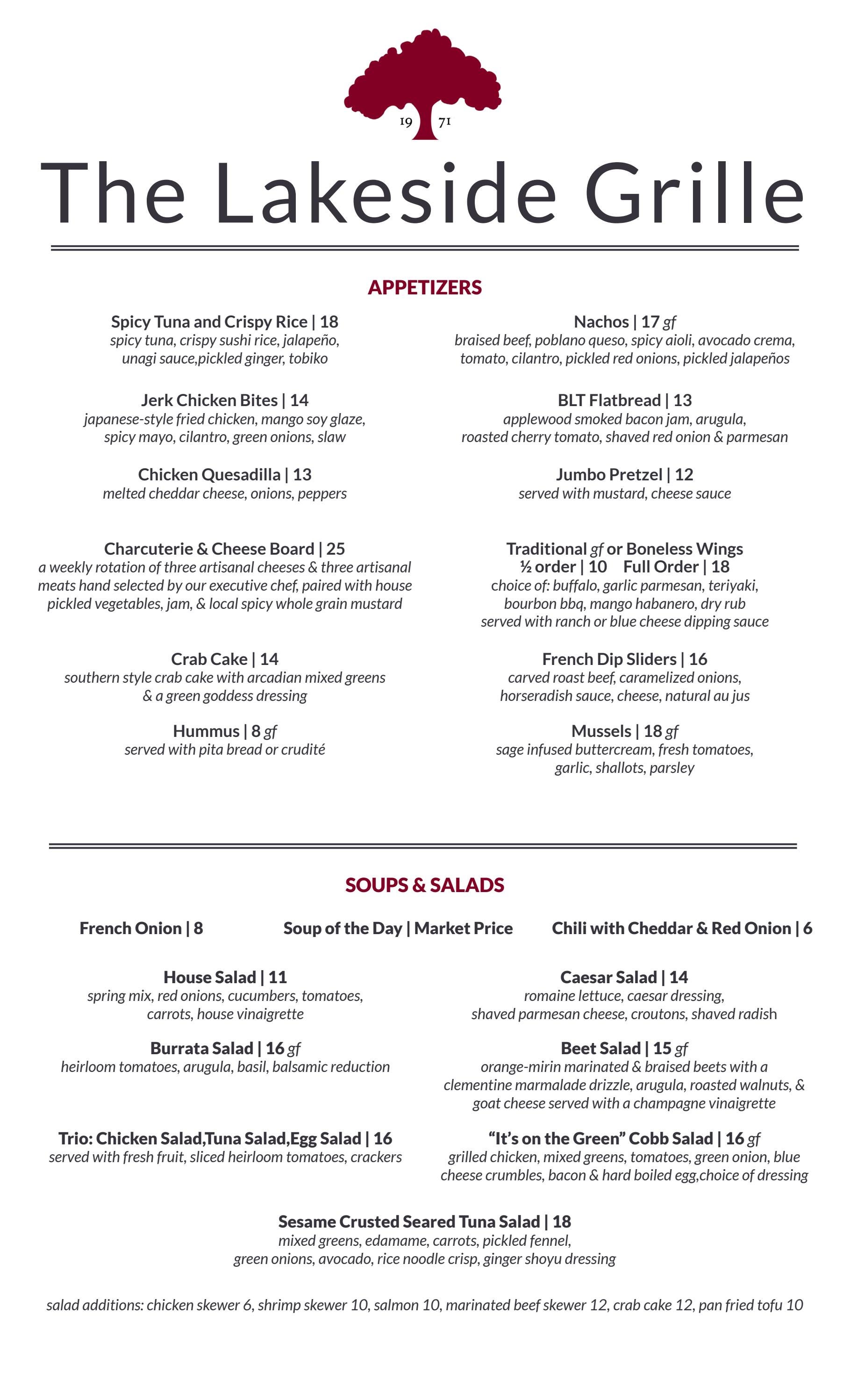Lakeside Grille Menus by raintreecc - Issuu
