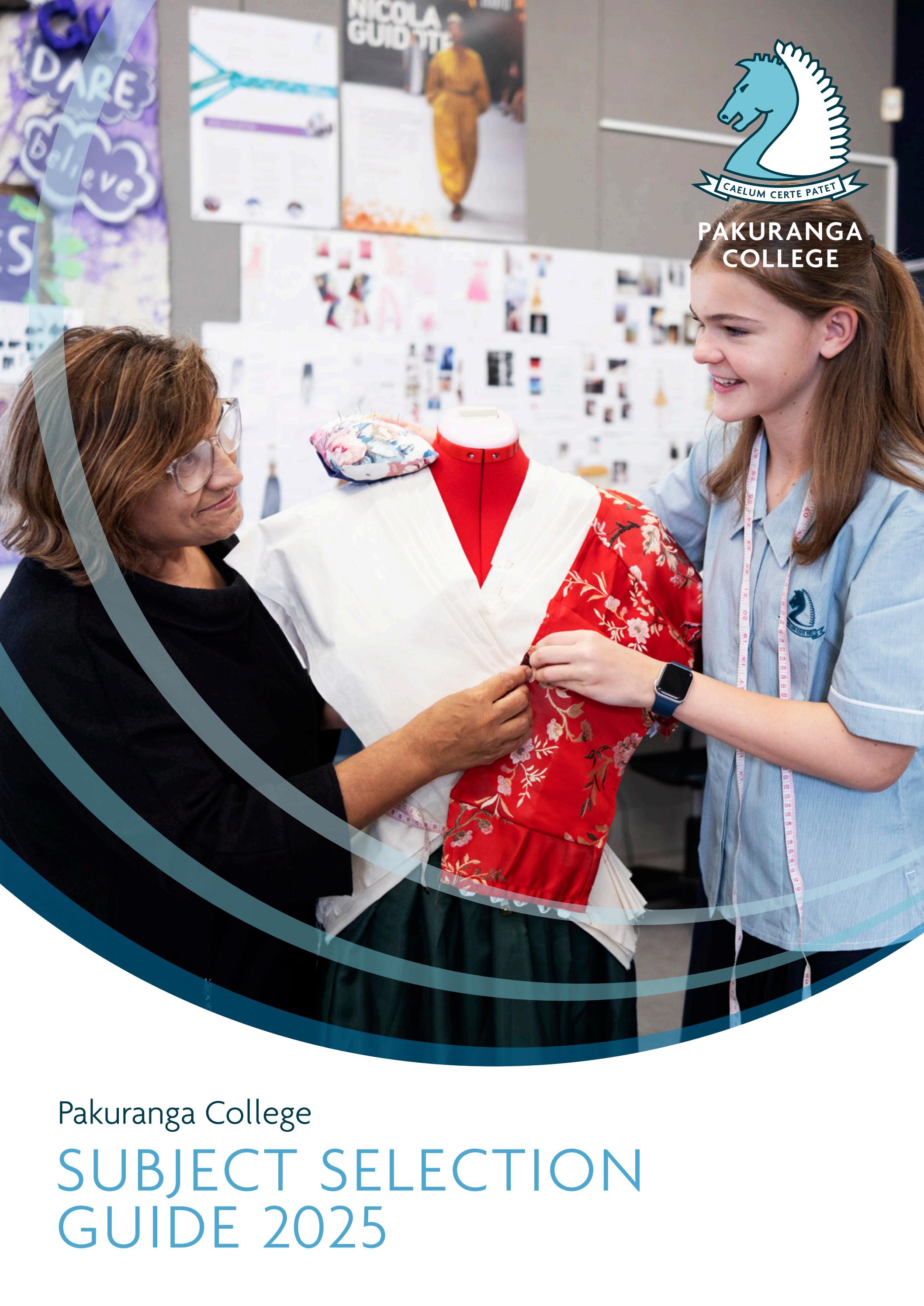 Pakuranga College Subject Selection 2025 by Pakuranga College - Issuu