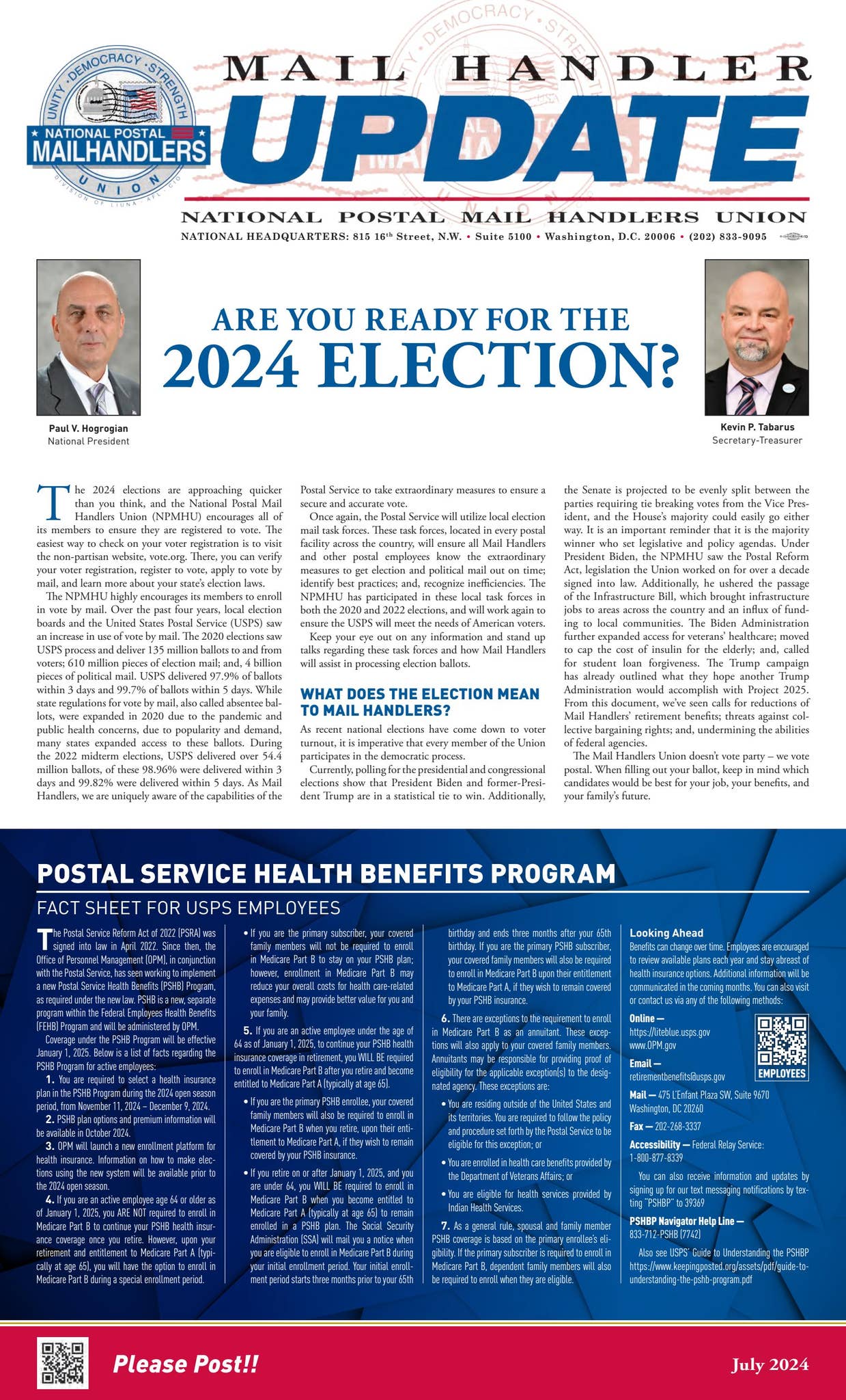 July 2024 by National Postal Mail Handlers Union - Issuu