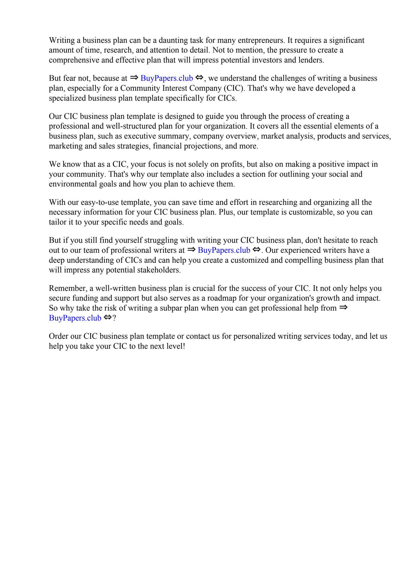 Business Plan Template For Cic by Caitlin - Issuu
