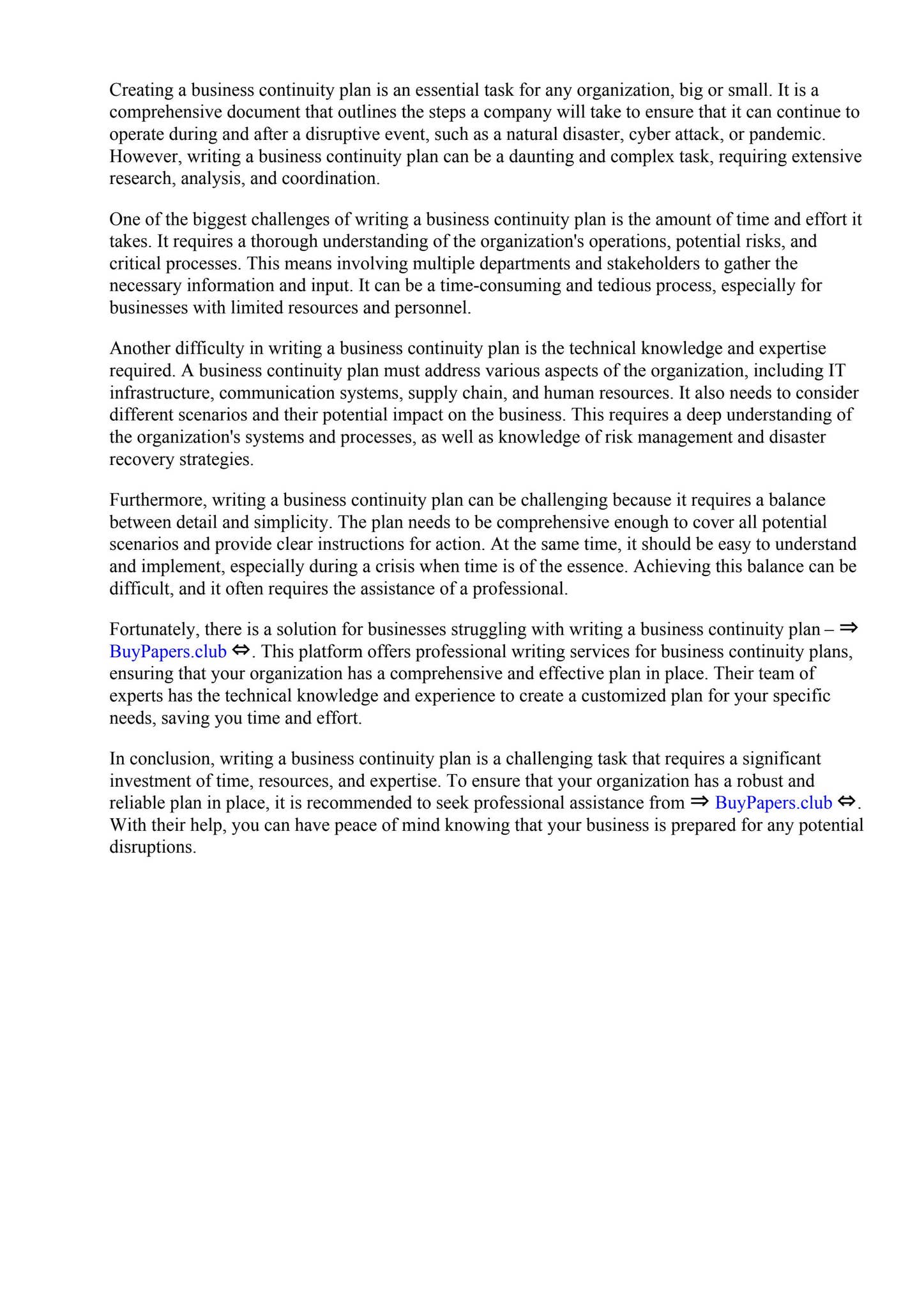 Business Continuity Plan Bsi by Olivia - Issuu
