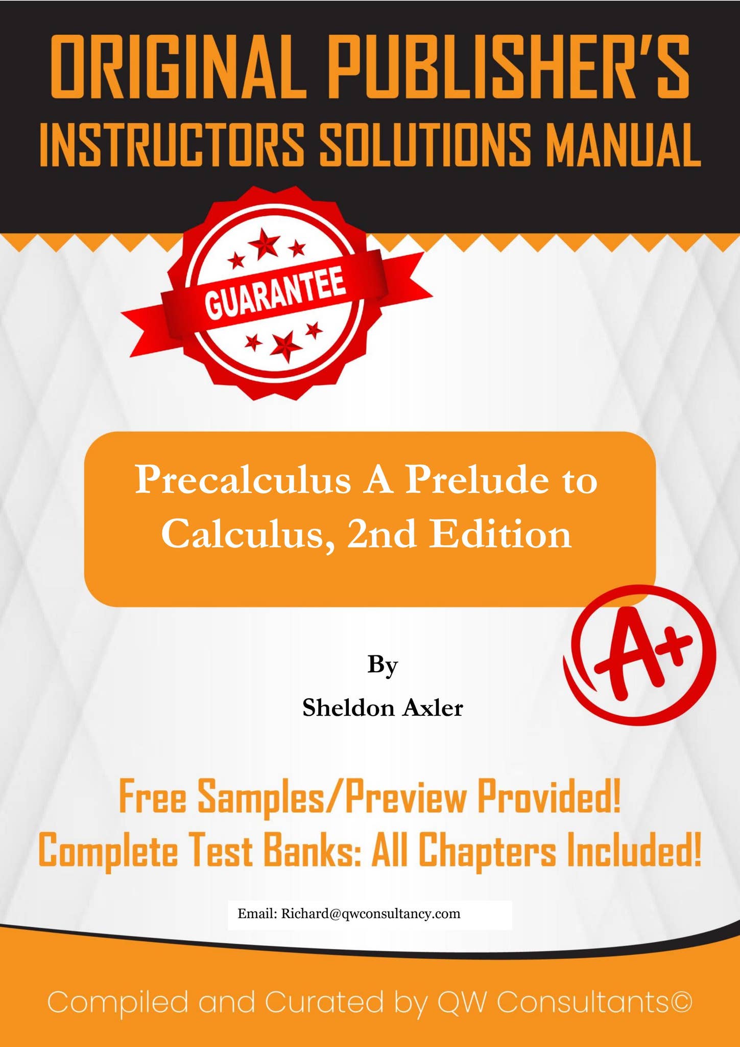 Axler Precalculus A Prelude to Calculus, 2nd Edition Solution Manual by ...