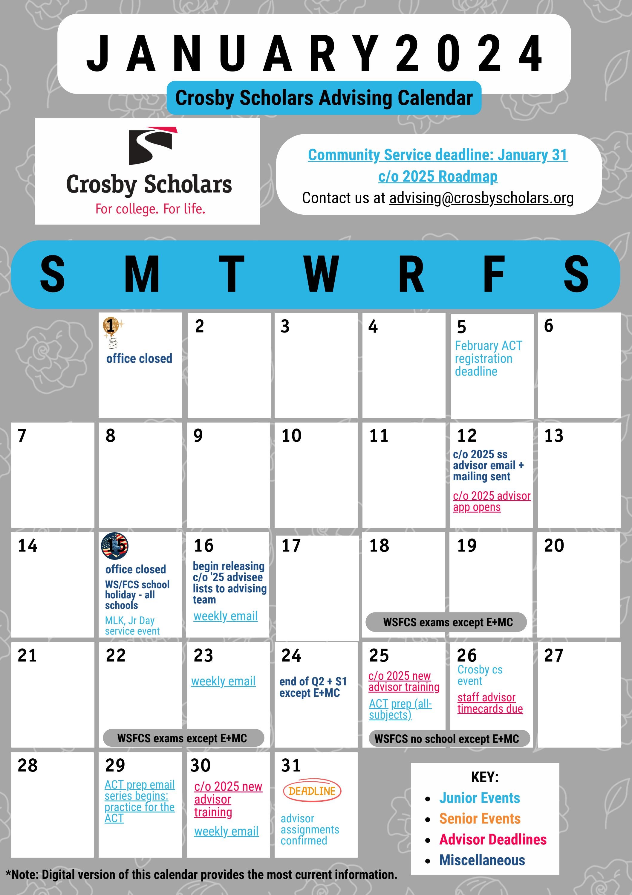 Advising Calendar 24-25 by cscp - Issuu