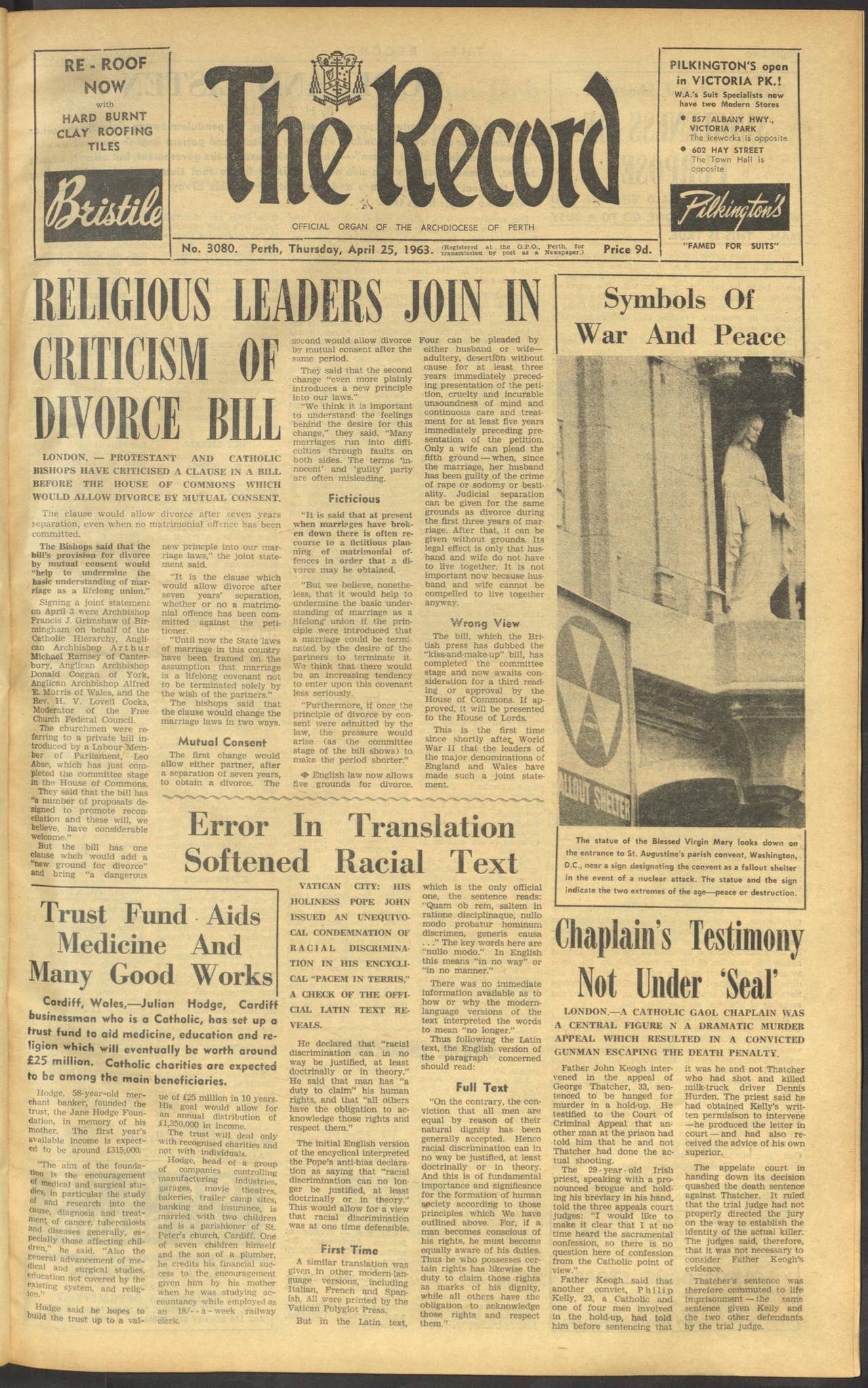 The Record Newspaper 25 April 1963 by The Record - Issuu