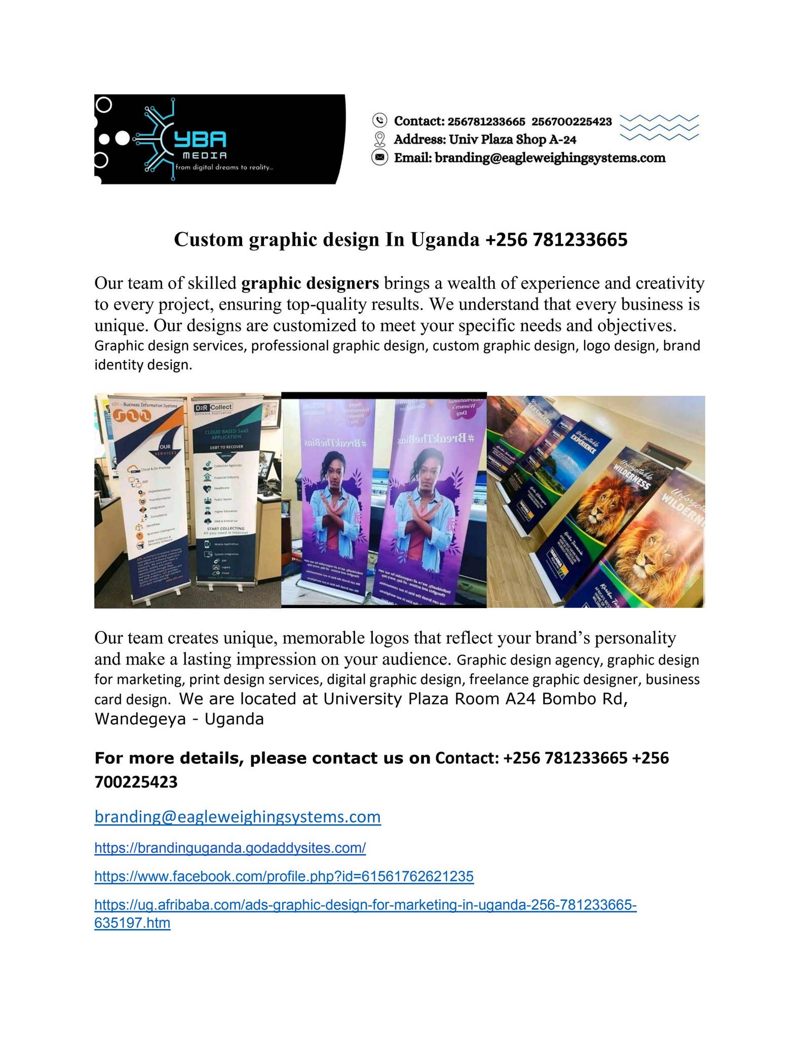 Custom graphic design In Uganda +256 781233665 by Digital Graphic ...