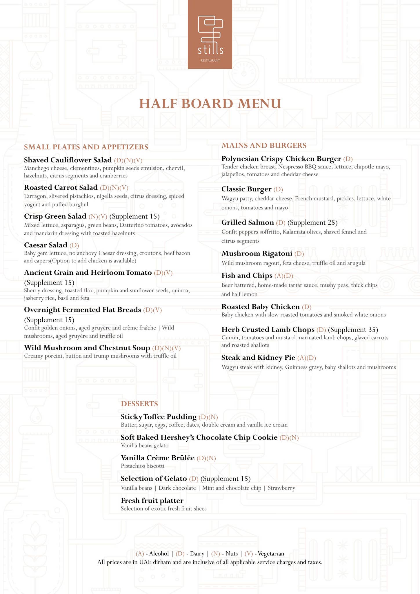 Stills Half Board Menu by Yas Plaza Hotels - Issuu