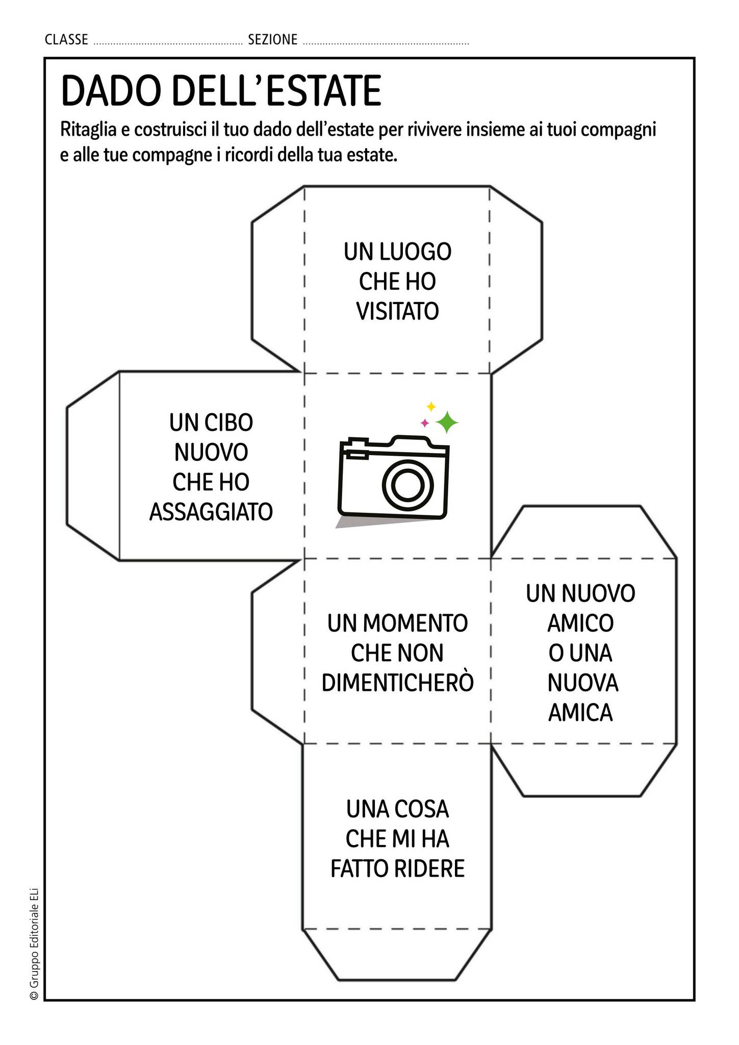 Dado dell'estate | Back to school by ELI Publishing - Issuu