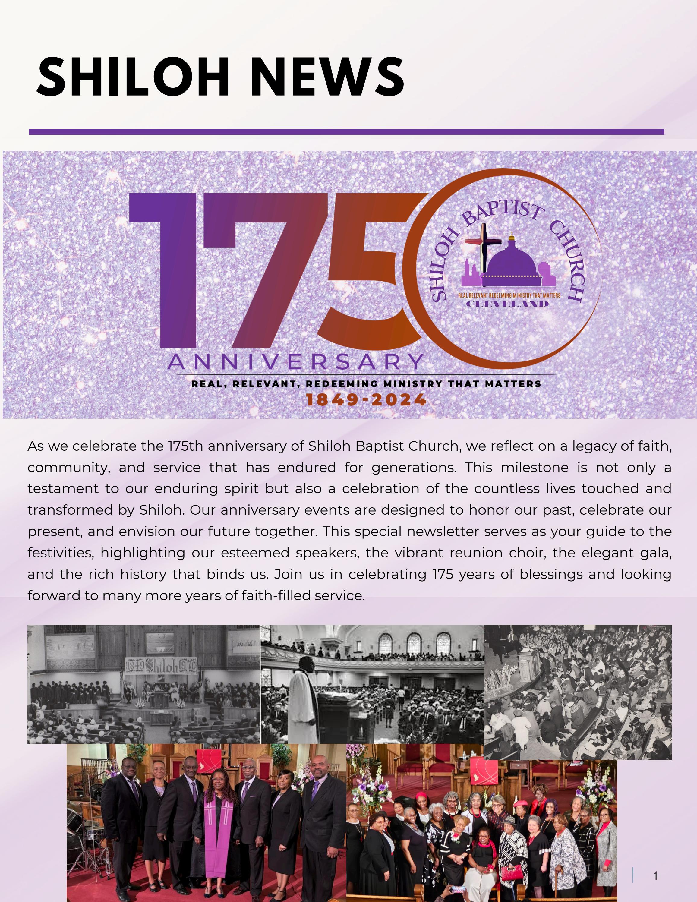 175th Anniversary Newsletter by Victoria Murray - Issuu