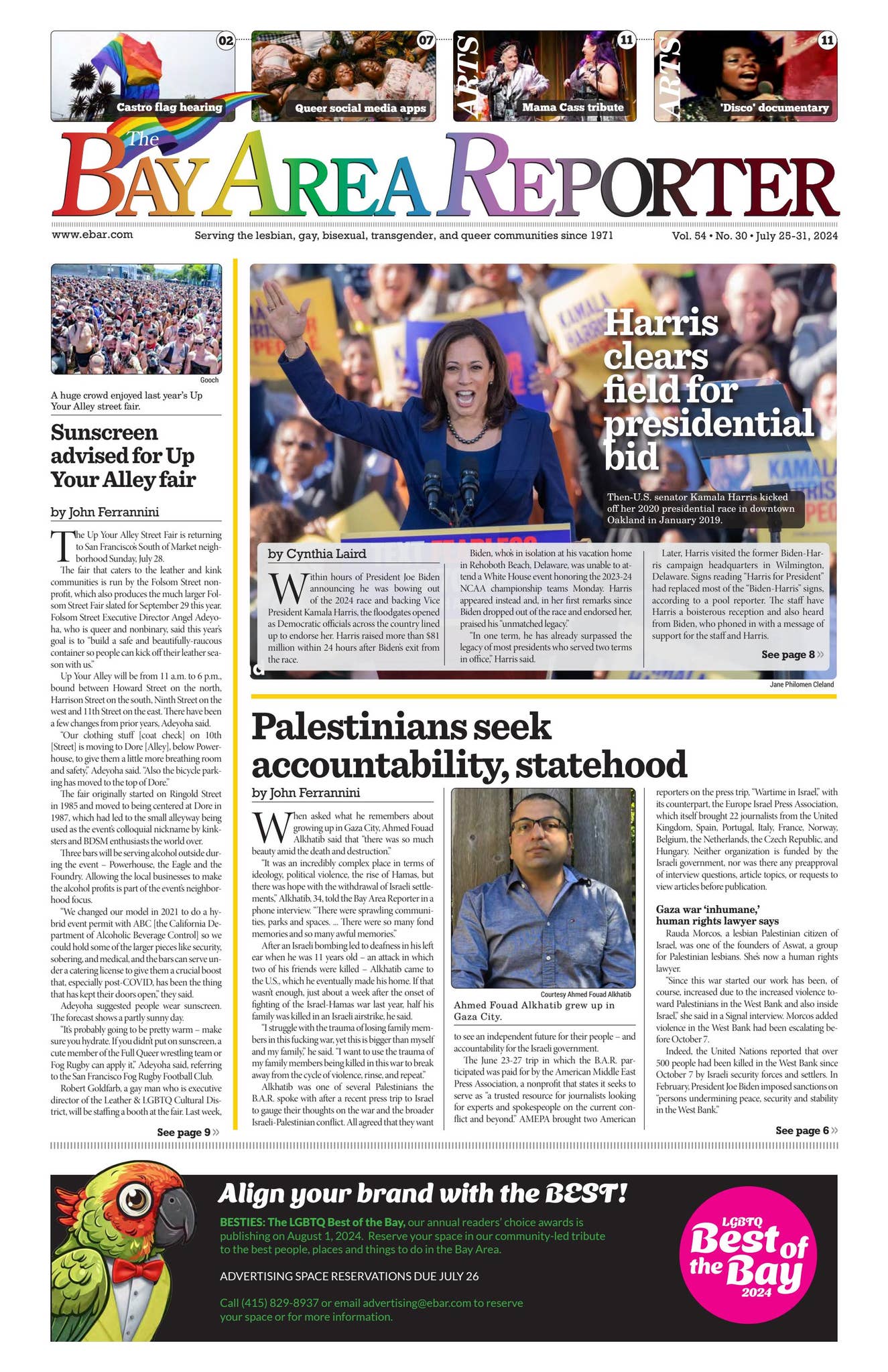 July 25, 2024 edition of the Bay Area Reporter by Bay Area Reporter - Issuu