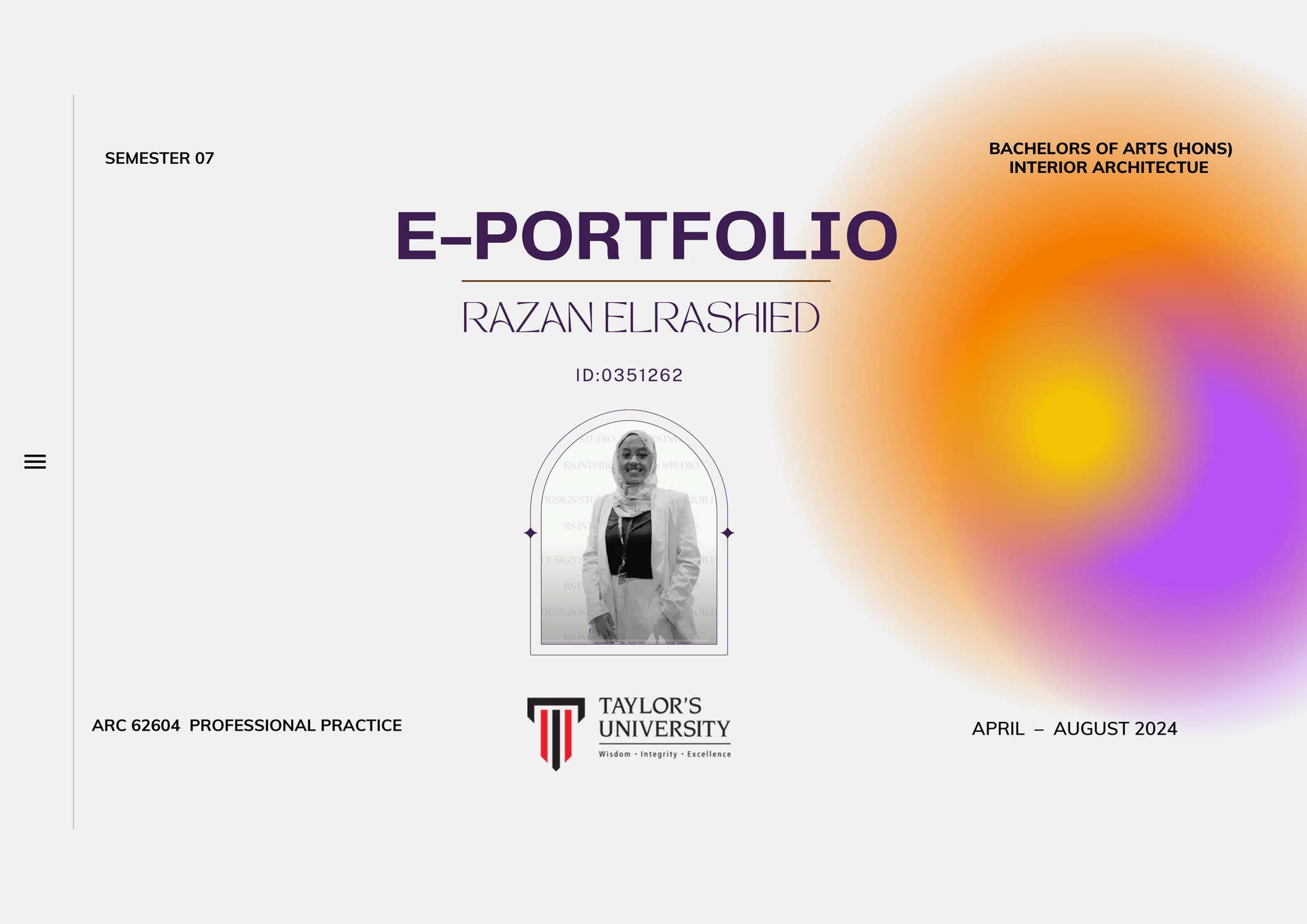 E-Portfolio |Razan Sayedgotb 0351262 | Professional Practice by razanel - Issuu