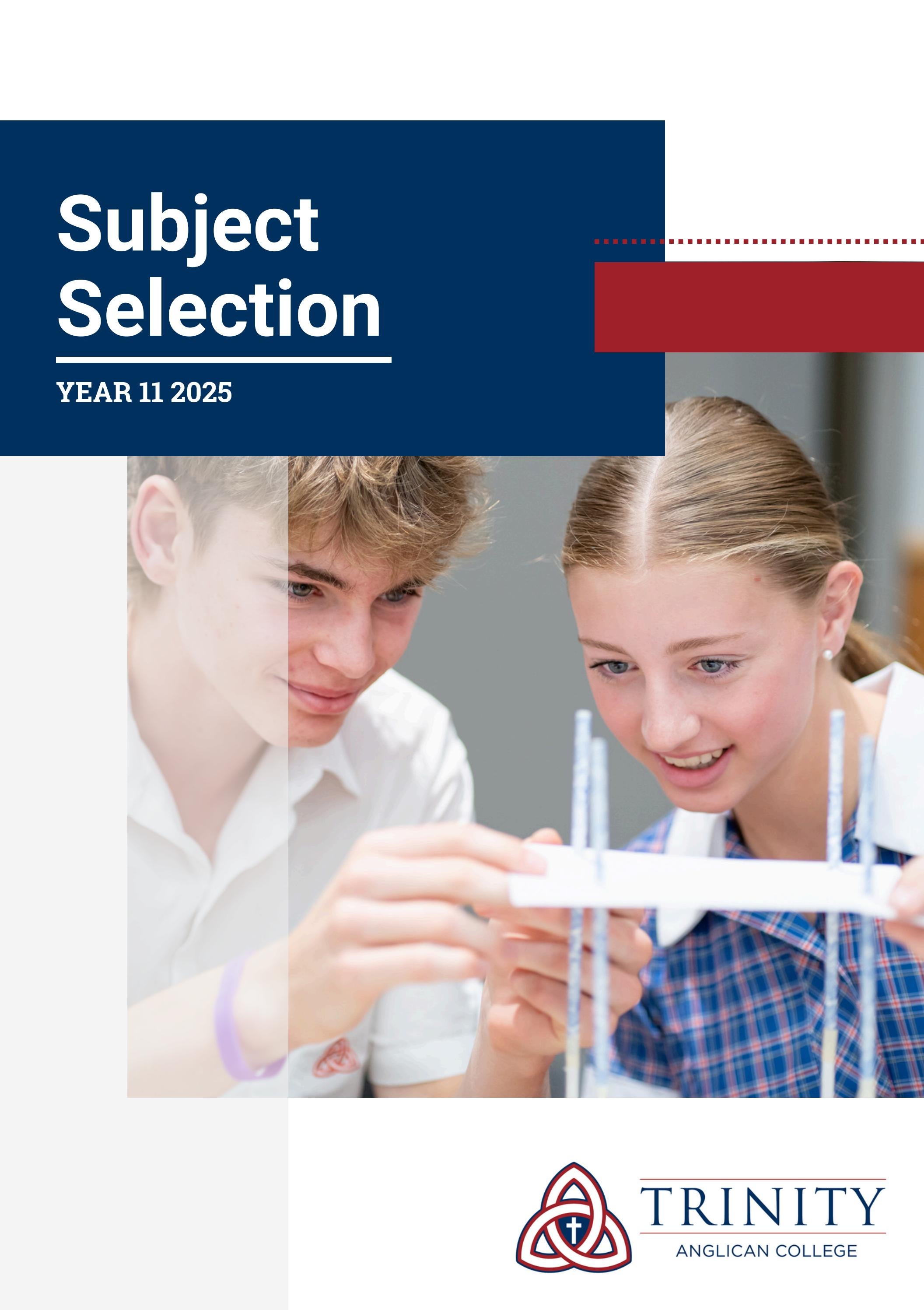 Year 11 Subject Selection Booklet - 2025 by trinityanglicancollege - Issuu