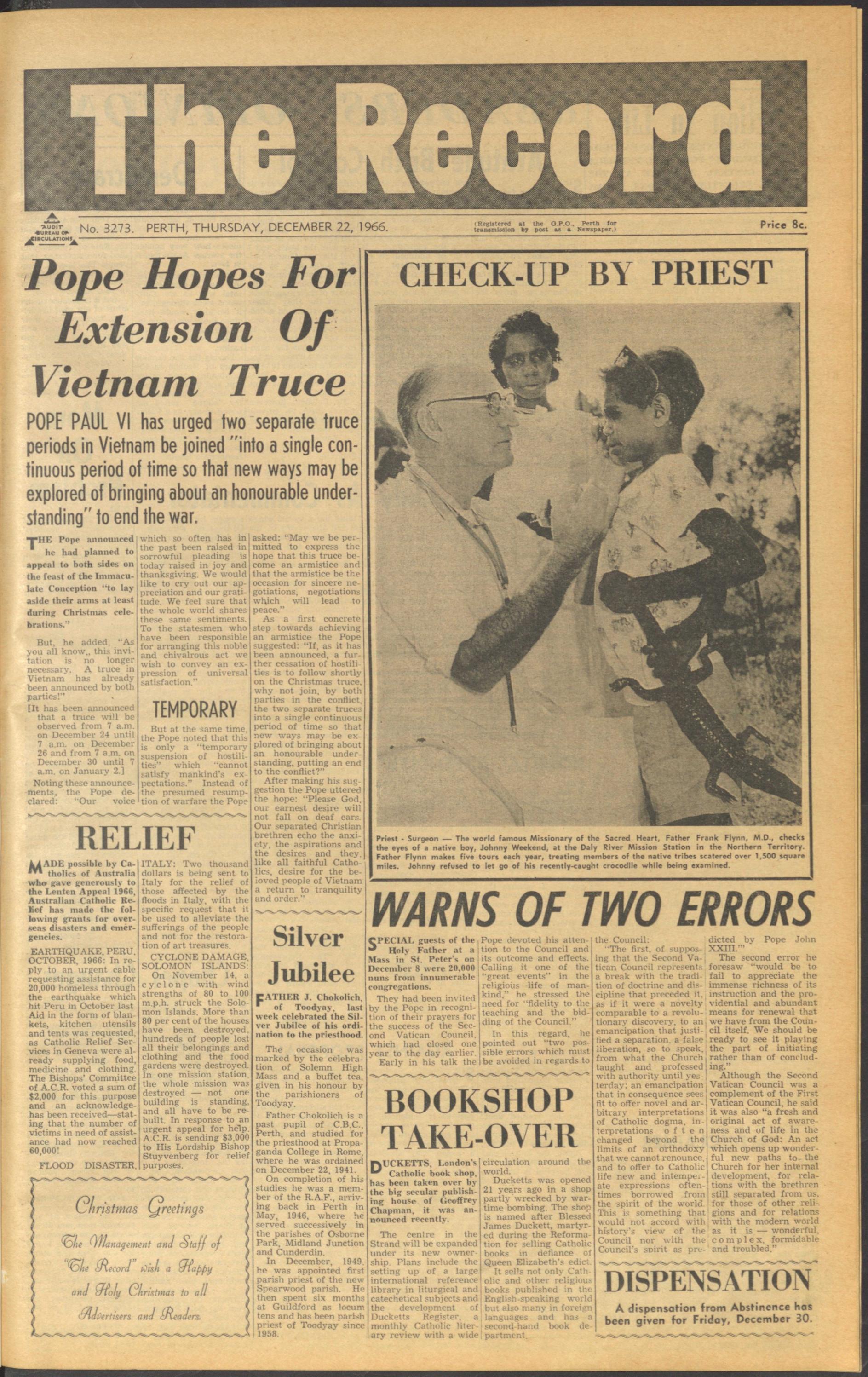 The Record Newspaper 22 December 1966 by The Record - Issuu