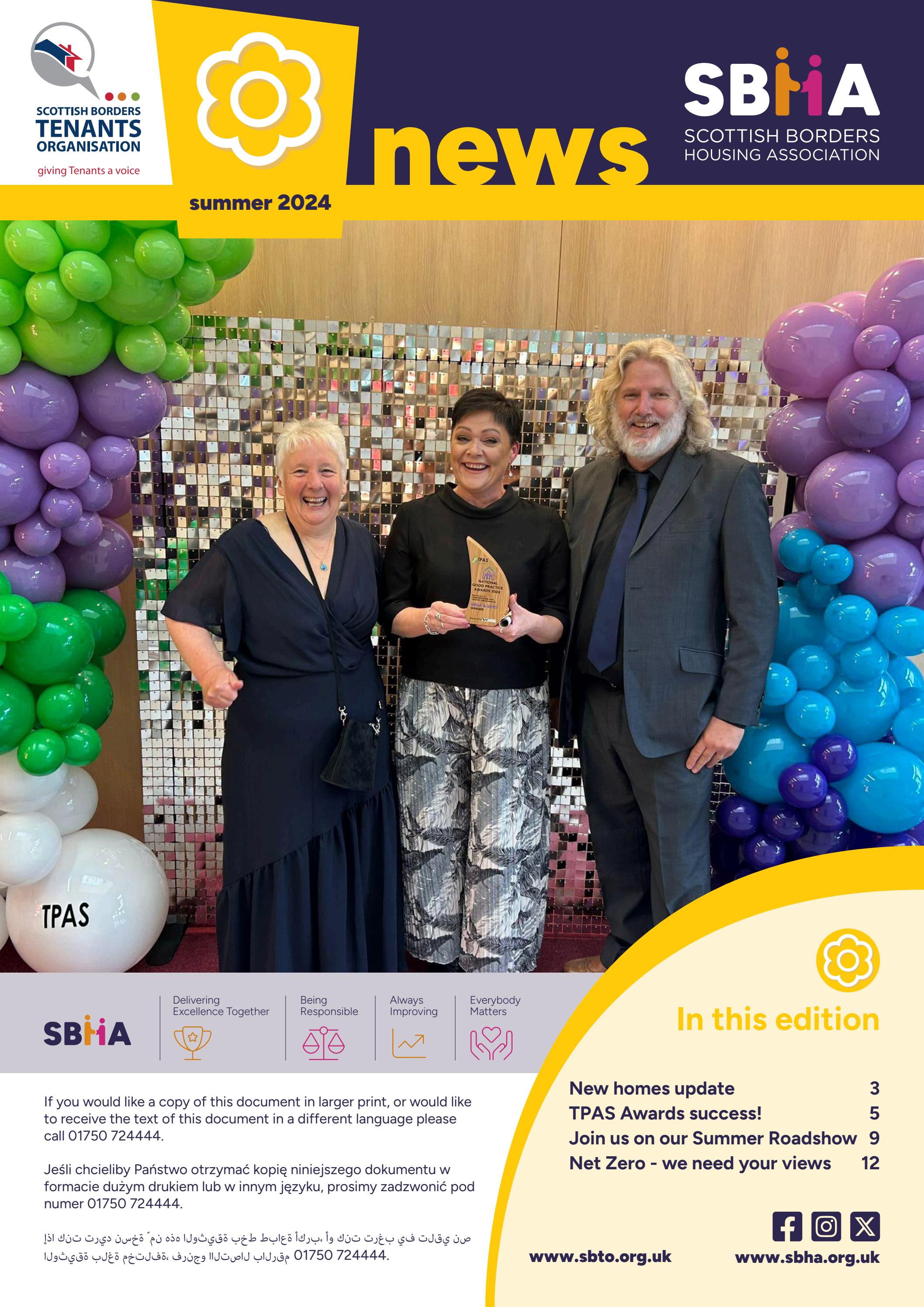 SBHA Summer Newsletter 2024 by Scottish Borders Housing Association - Issuu