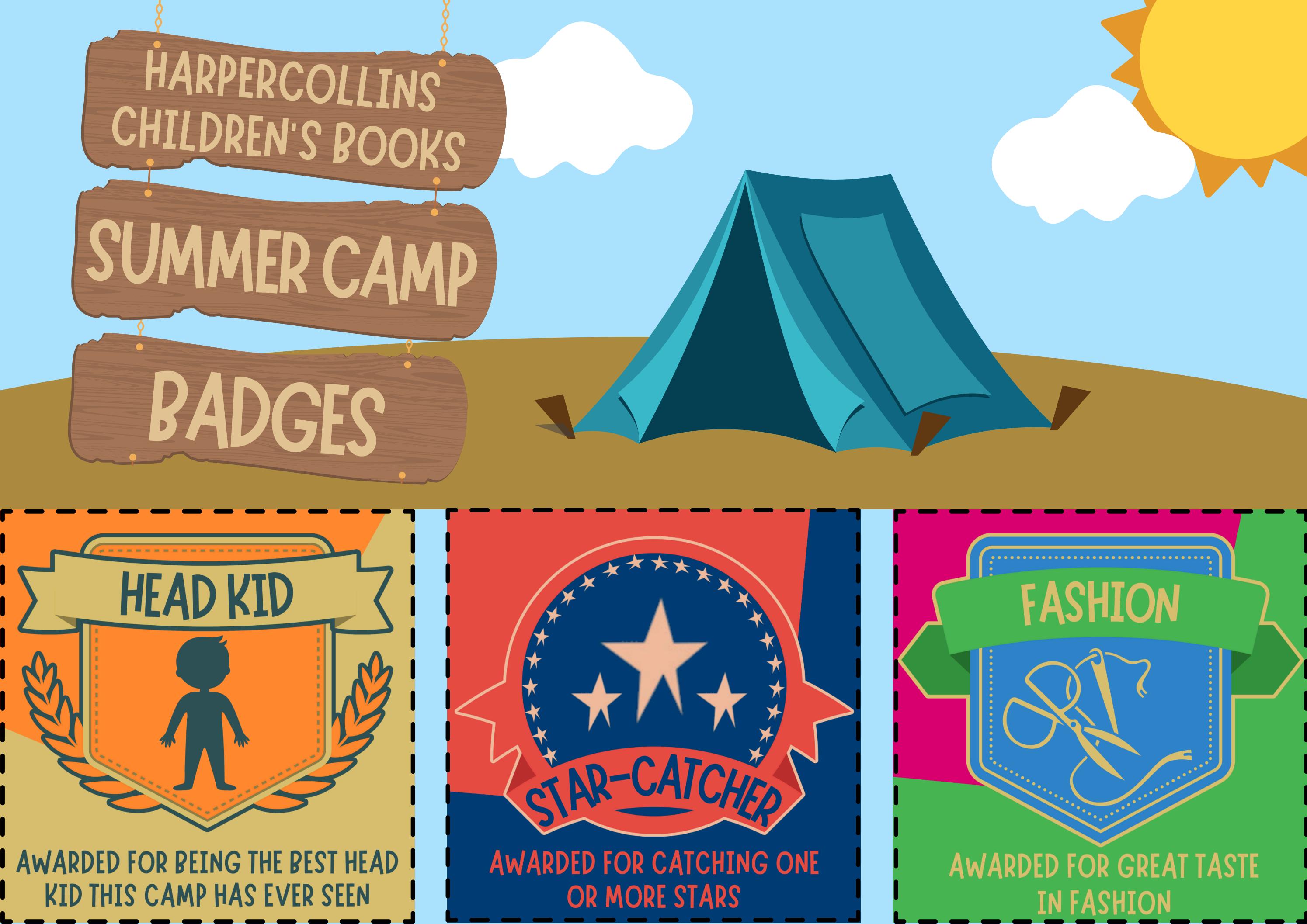 HarperCollins Children’s Books Summer Camp Badges by ...