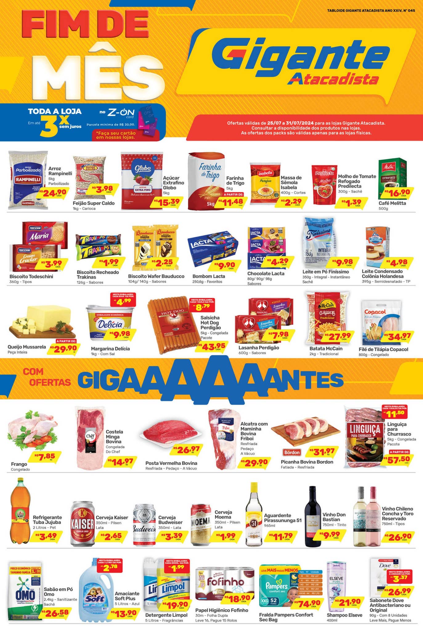 Fim de Mês Gigante Atacadista, de 25/07 a 31/07/2024 by Supermercados ...